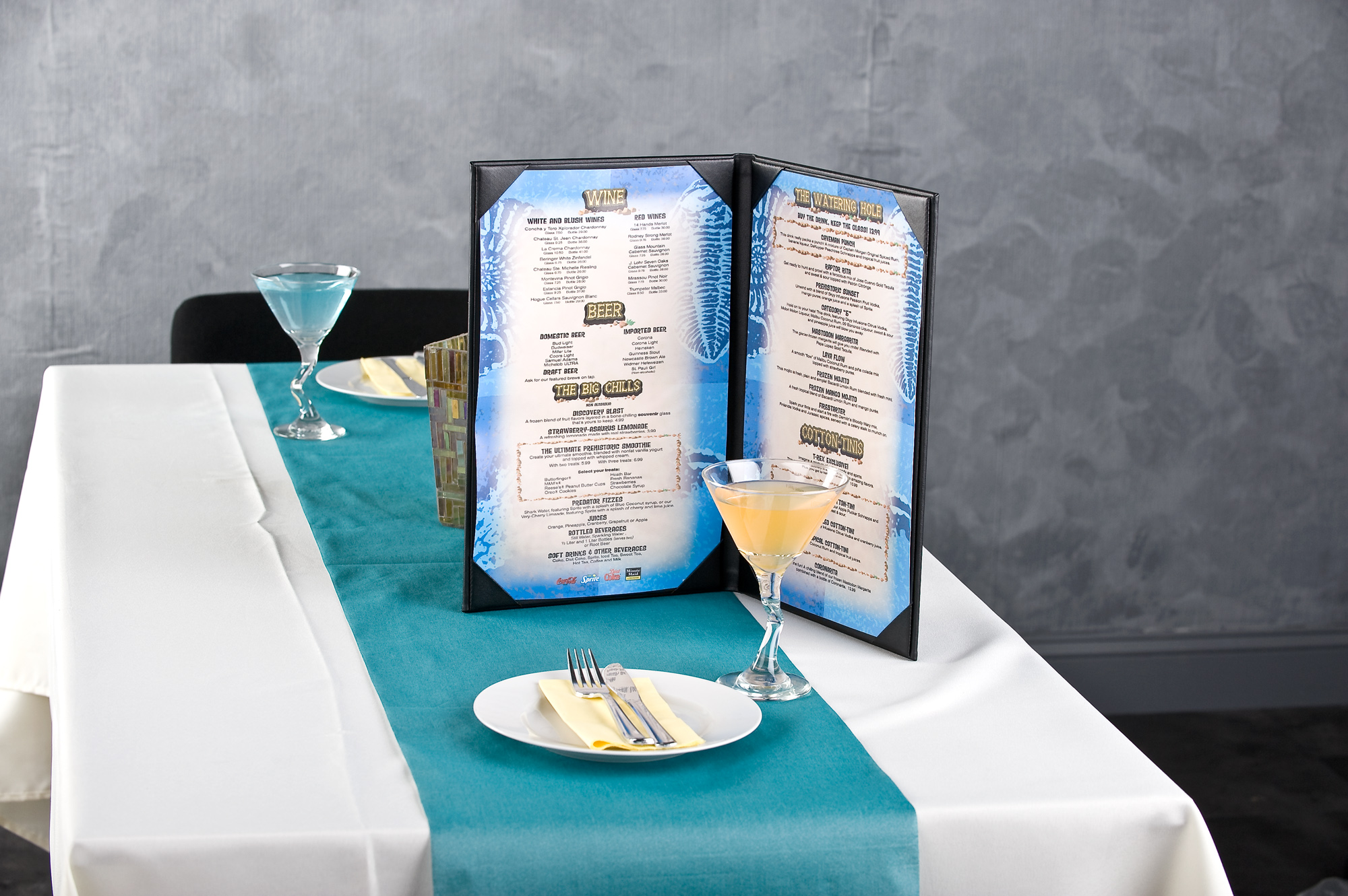 Menu Book | Hardcover Backing & Photo Album Corners | Displays2Go