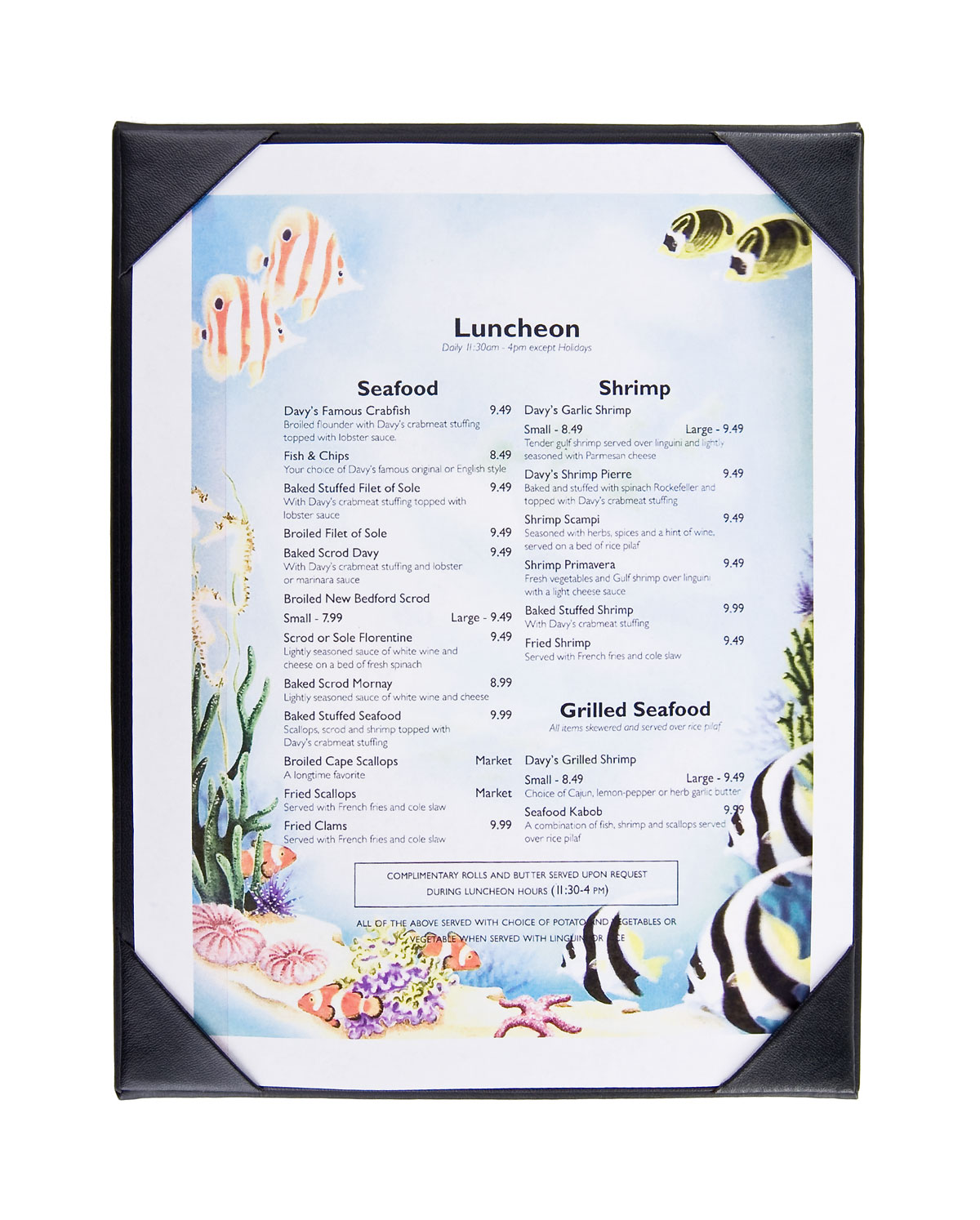 Single Panel Menu Cover | (1) Sheet Wine & Drink List Holder | Displays2Go