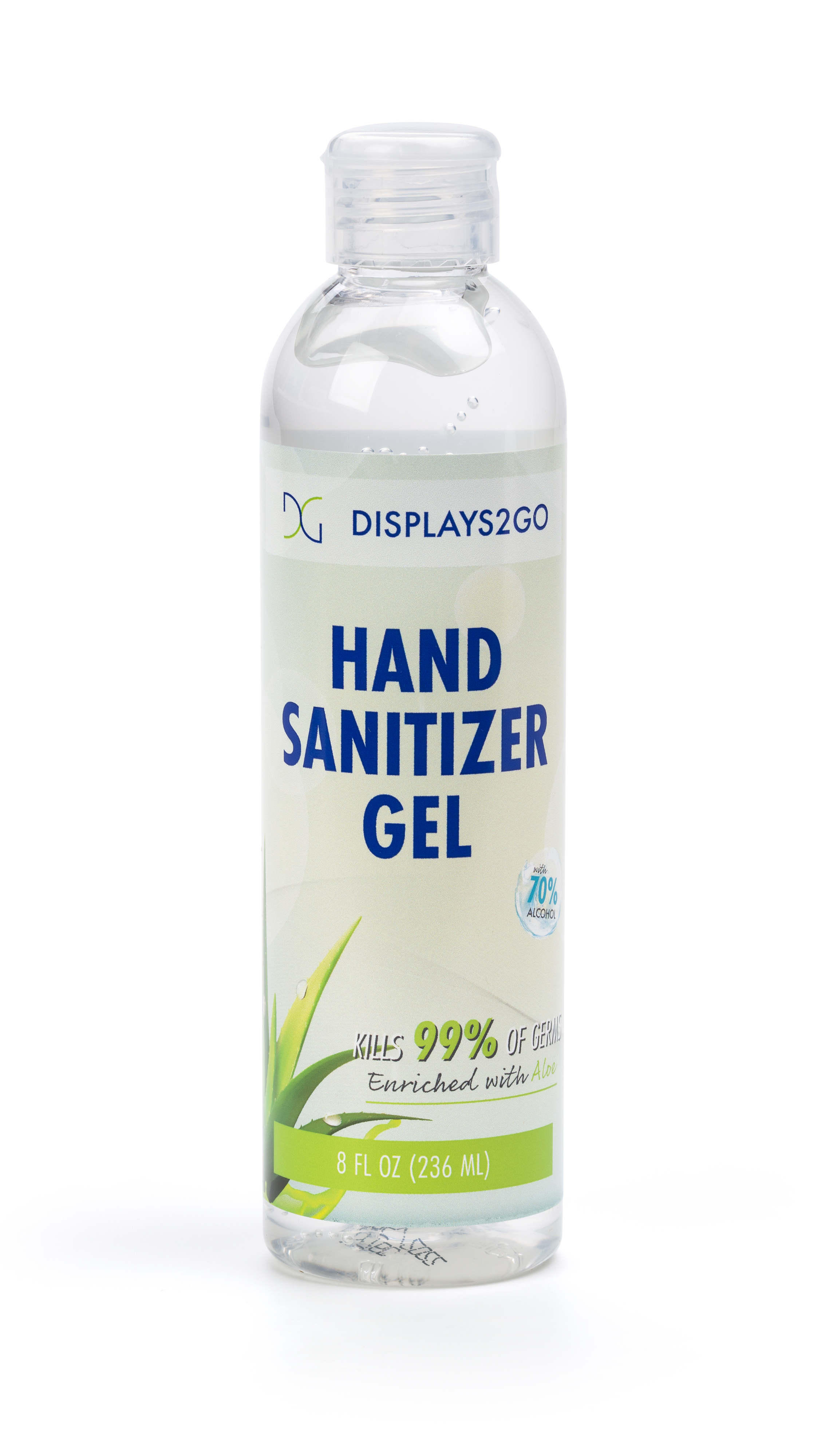 Hand Sanitizer Gel | BOGO Pack of (6) 8 oz Bottles | Displays2Go
