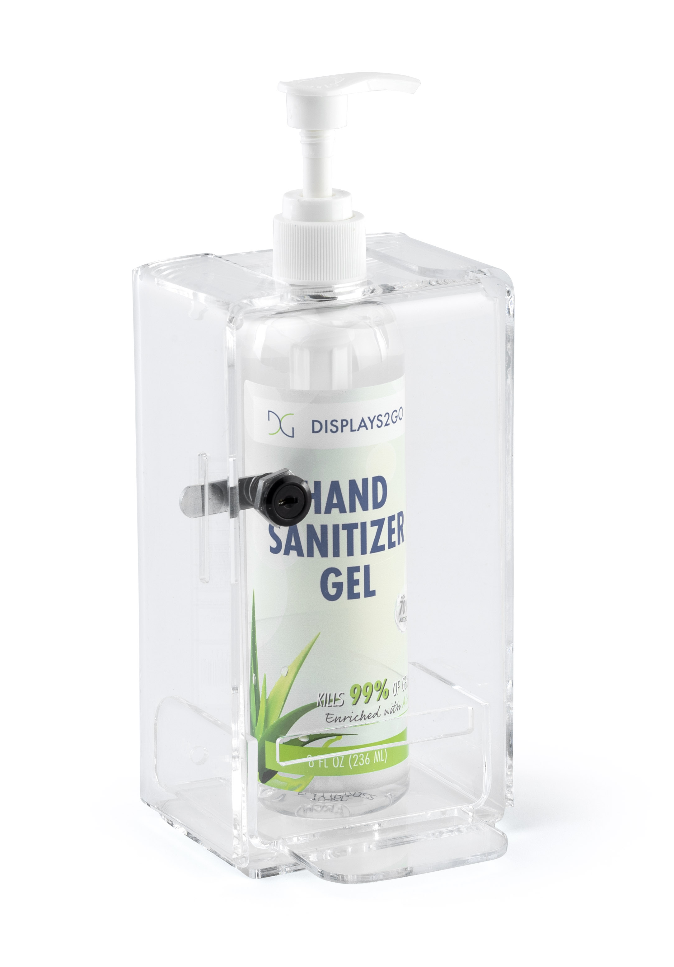 Locking Acrylic Hand Sanitizer Holder | Wall Mount or Countertop ...