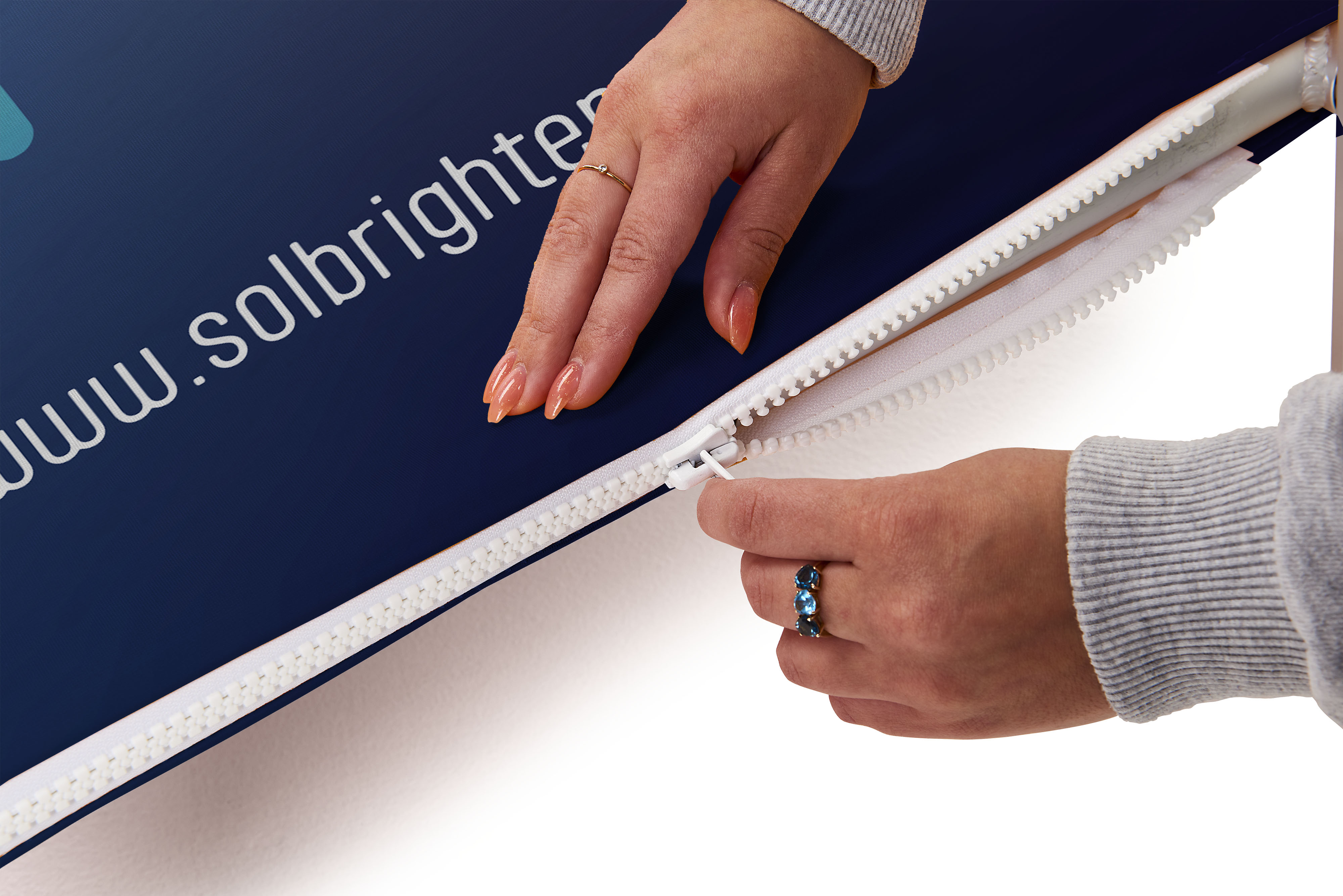 Personalized Slip Top Banner Stand | Custom Full Color Printing ...