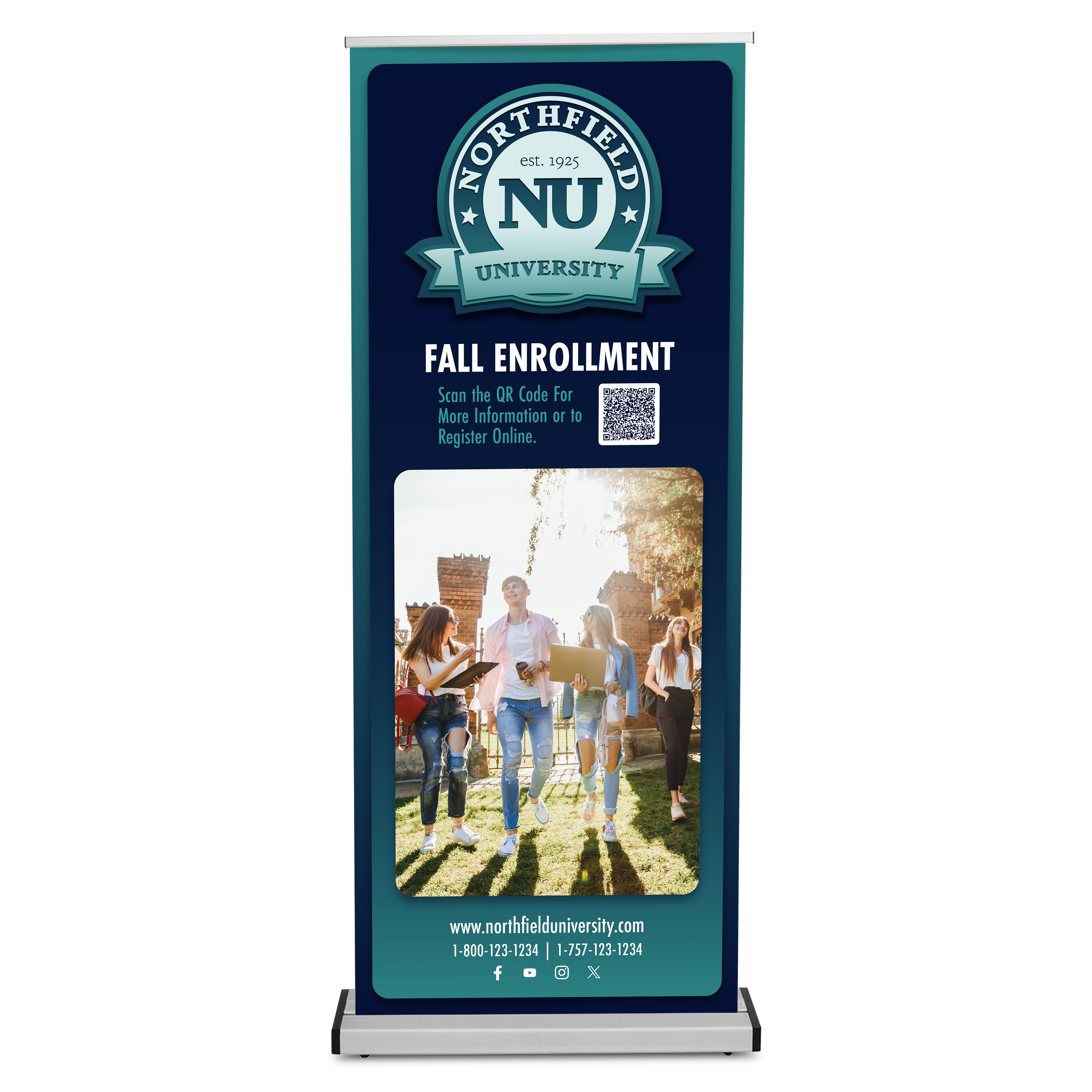 Edge Retractable Banner Stand | 33"x81" Retractable Banner | Displays2Go