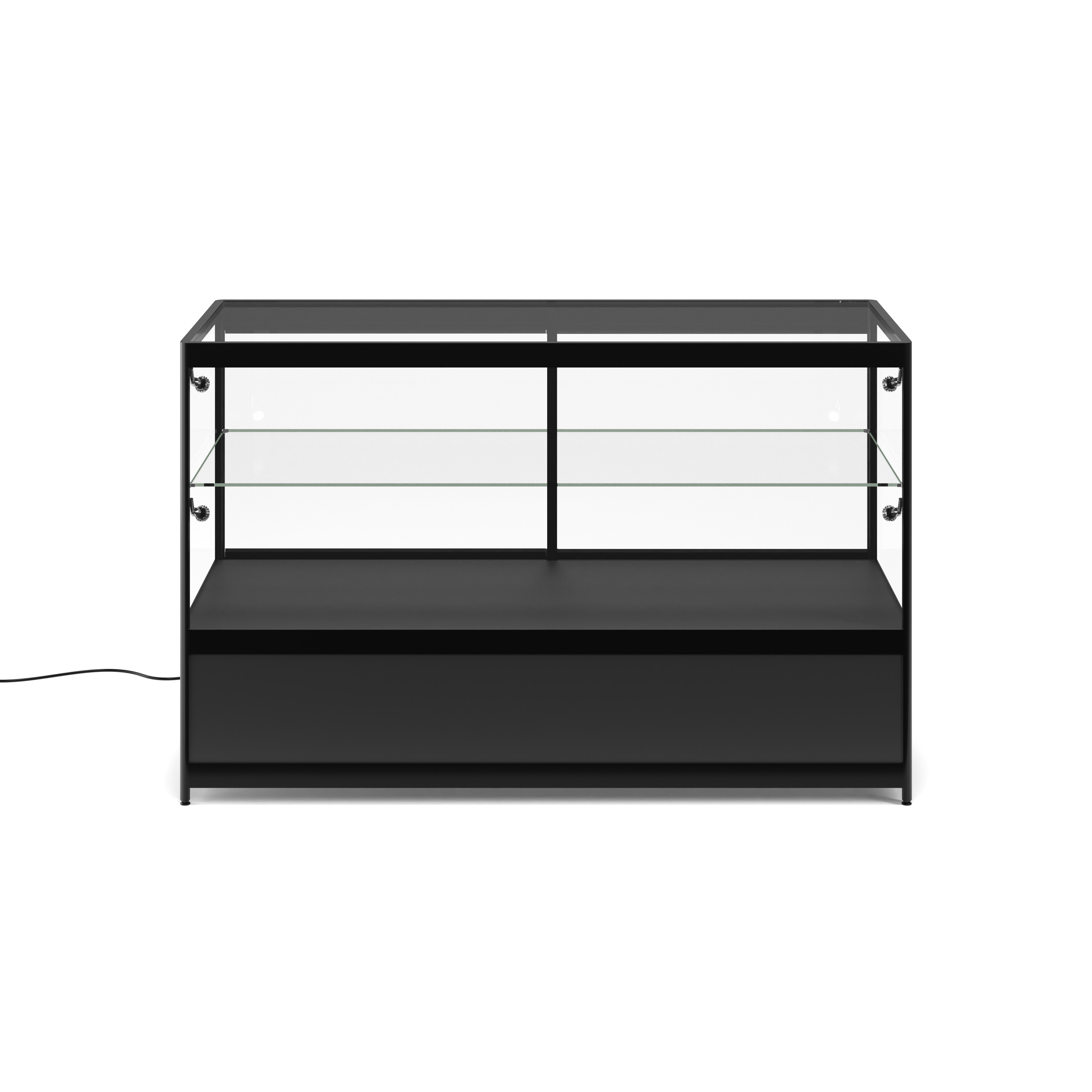 Lighted Glass Display Counter | Aluminum Frame | Displays2Go