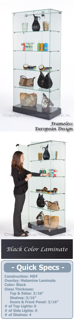 Tower Display | Frameless Tall Glass Showcase