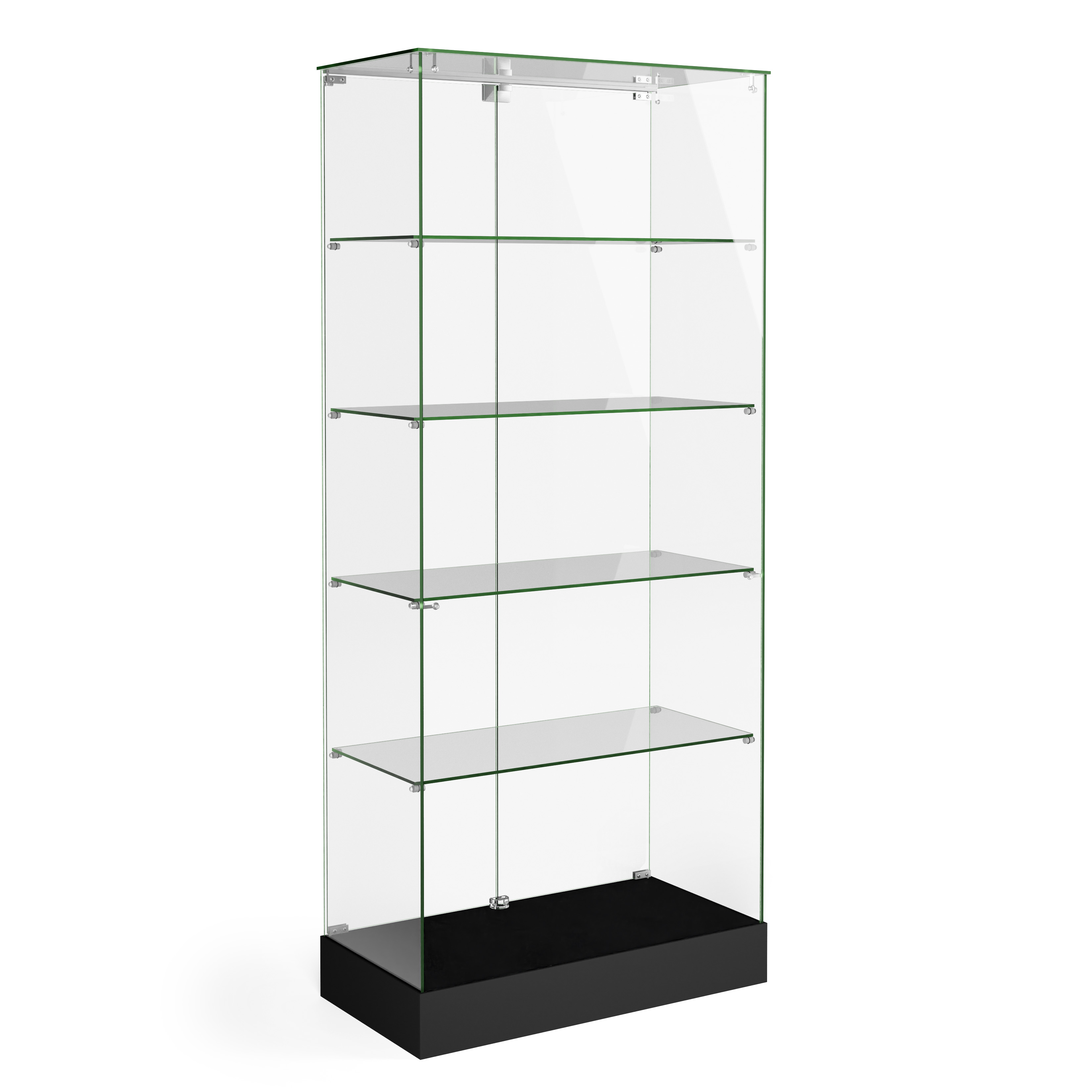 Tower Display | Frameless Tall Glass Showcase | Displays2Go