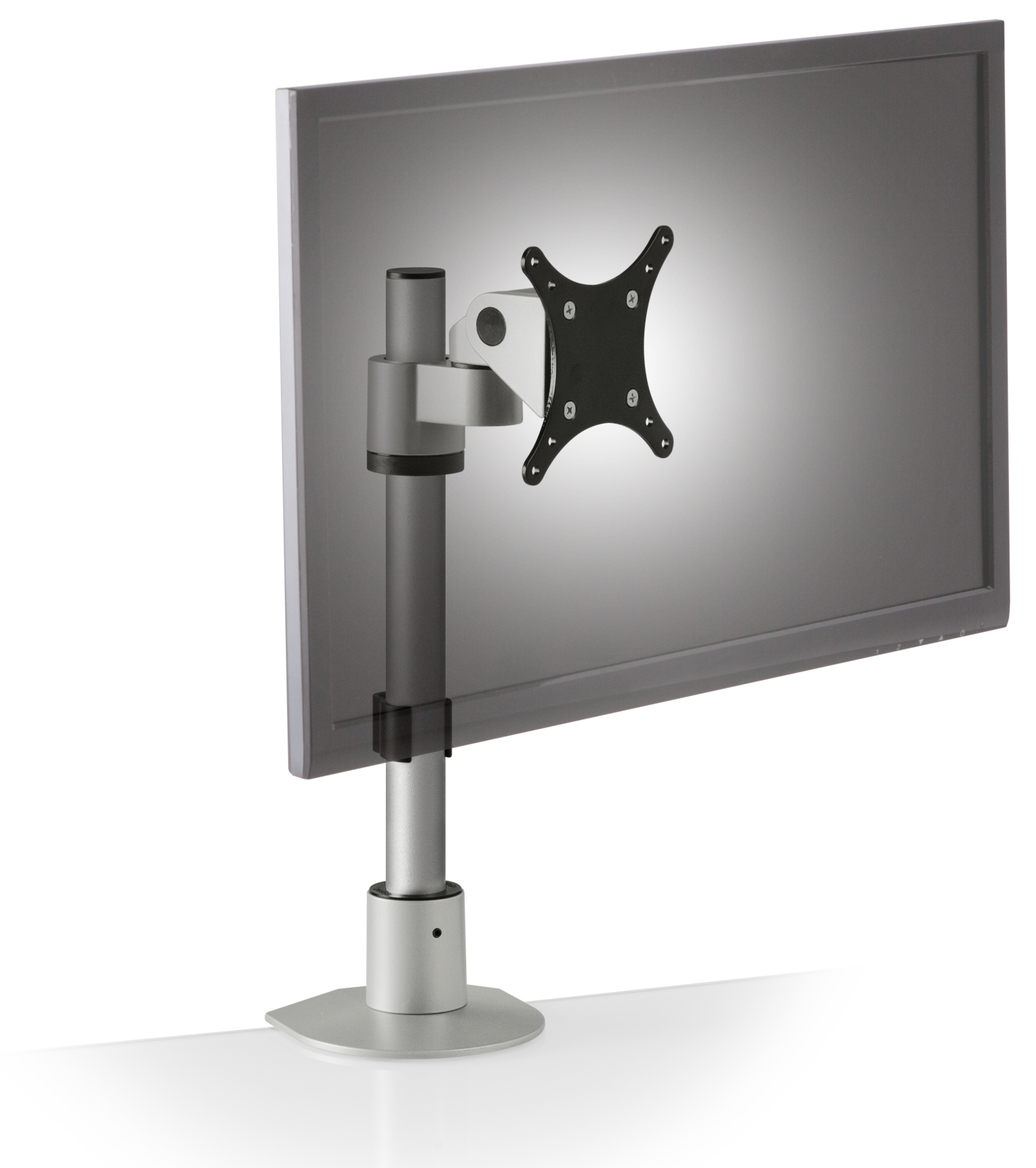 Silver Monitor Stand | Tilts Over 200° | Displays2Go