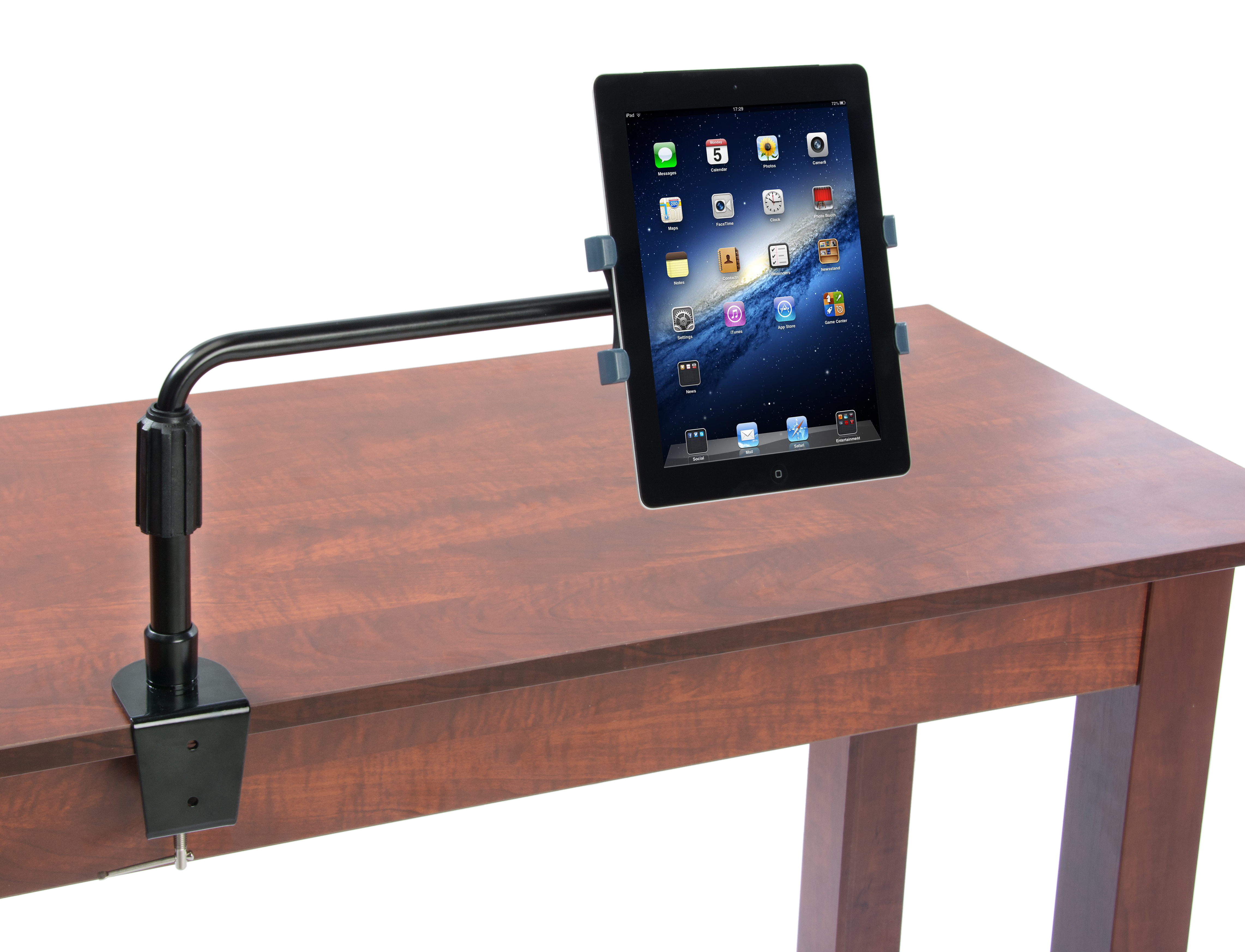 iPad Clamp Arm | Desk and Countertop Adjustable Tablet Holder | Displays2Go