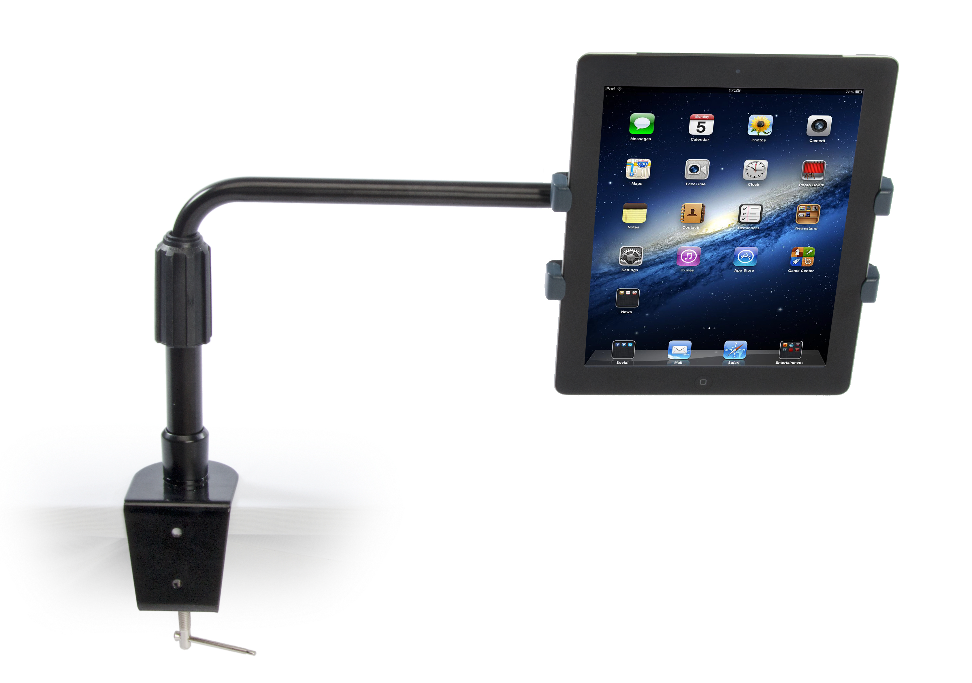 iPad Clamp Arm | Desk and Countertop Adjustable Tablet Holder | Displays2Go