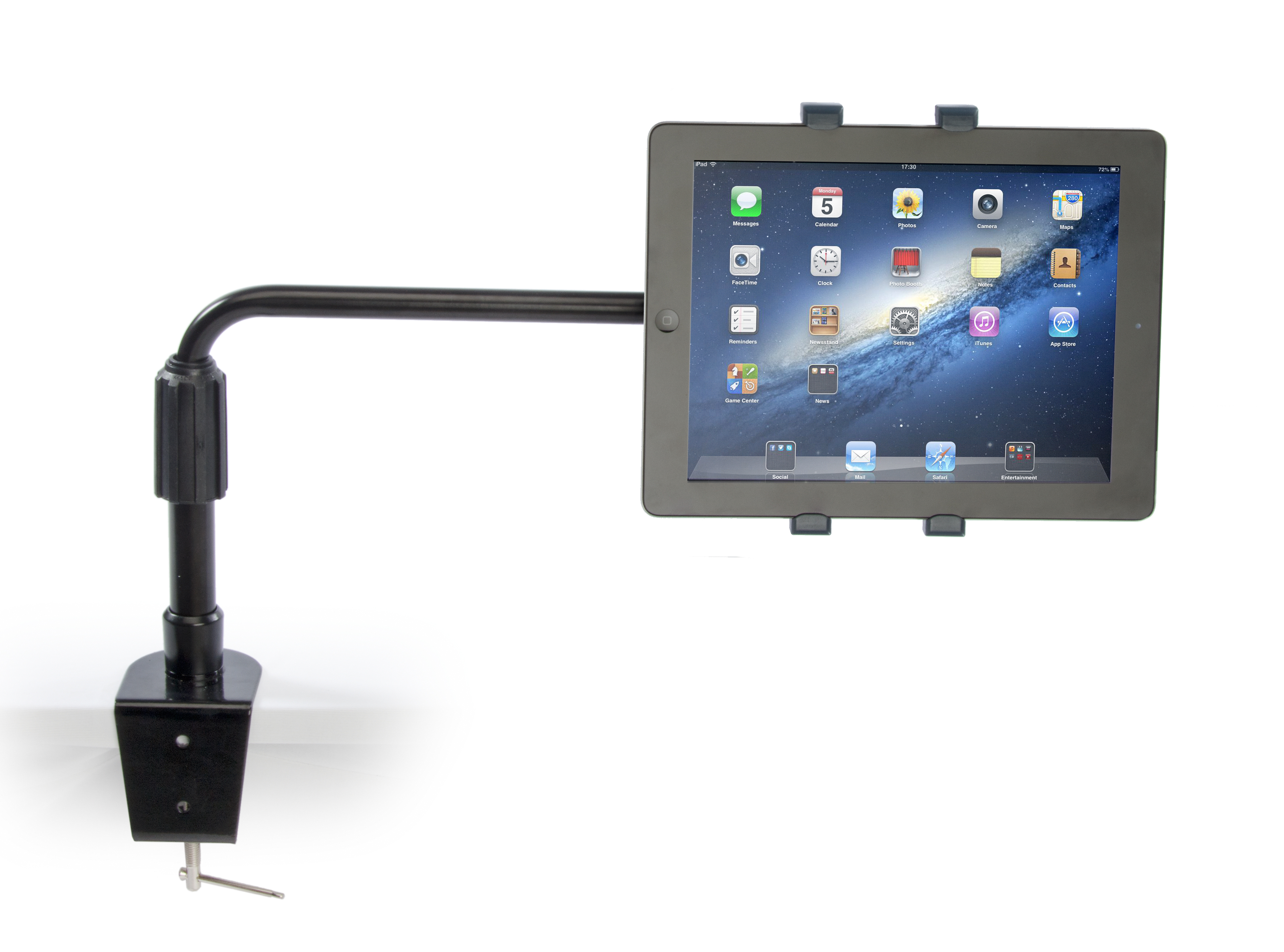 iPad Clamp Arm | Desk and Countertop Adjustable Tablet Holder | Displays2Go