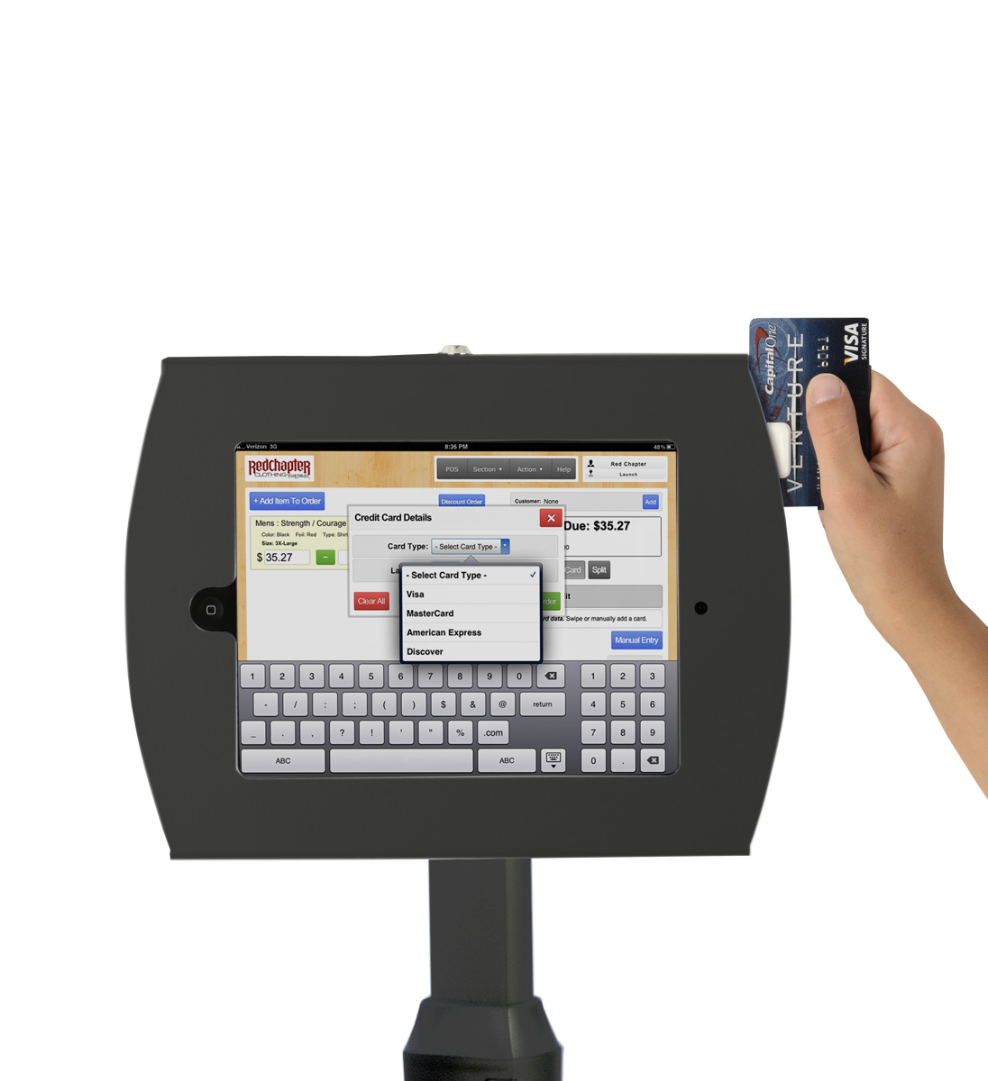 Tablet Giving Kiosk | Locking Enclosure with Home Access | Displays2Go