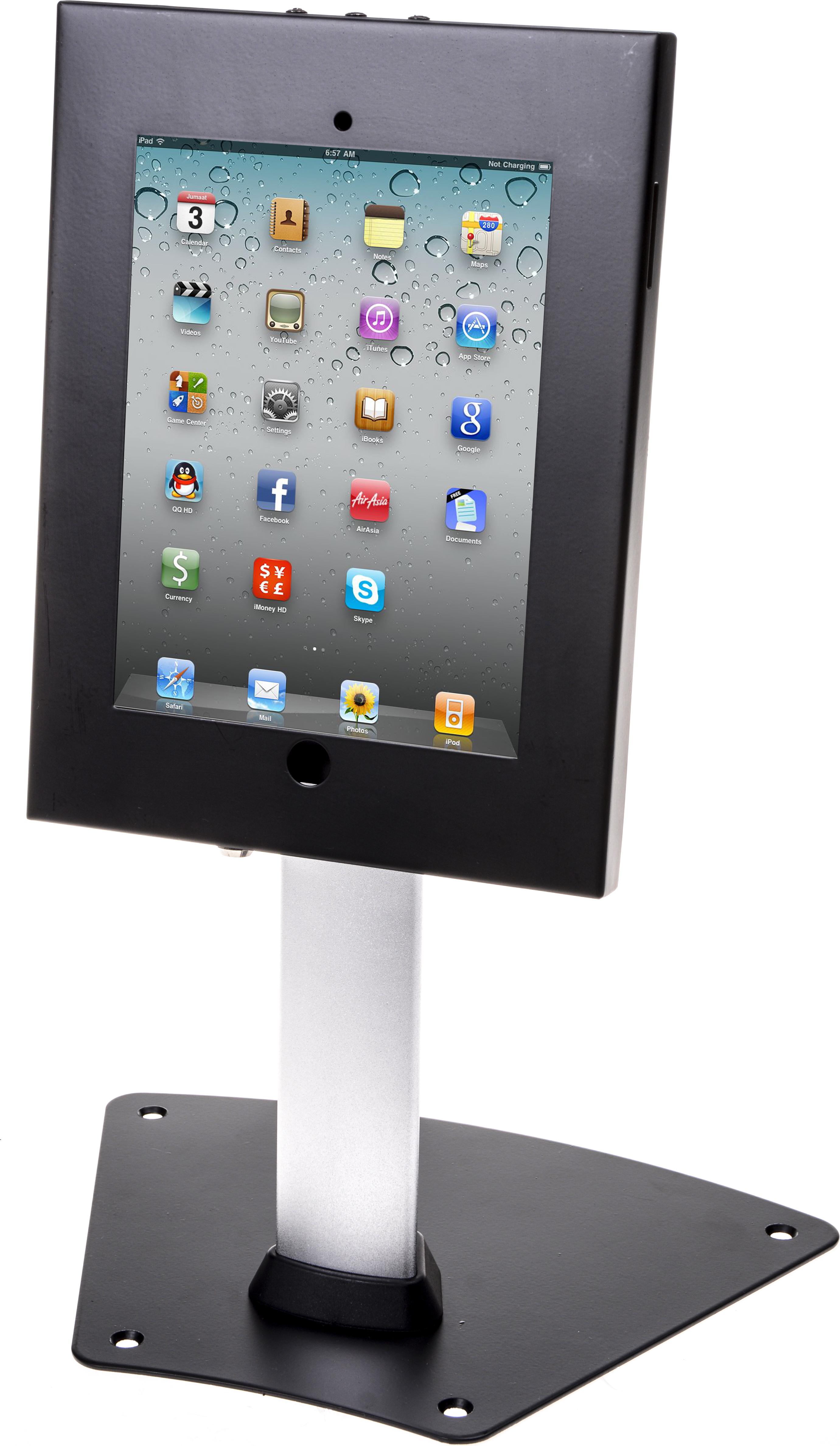 Industrial iPad Stand | Heavy Duty Countertop Locking Enclosure ...