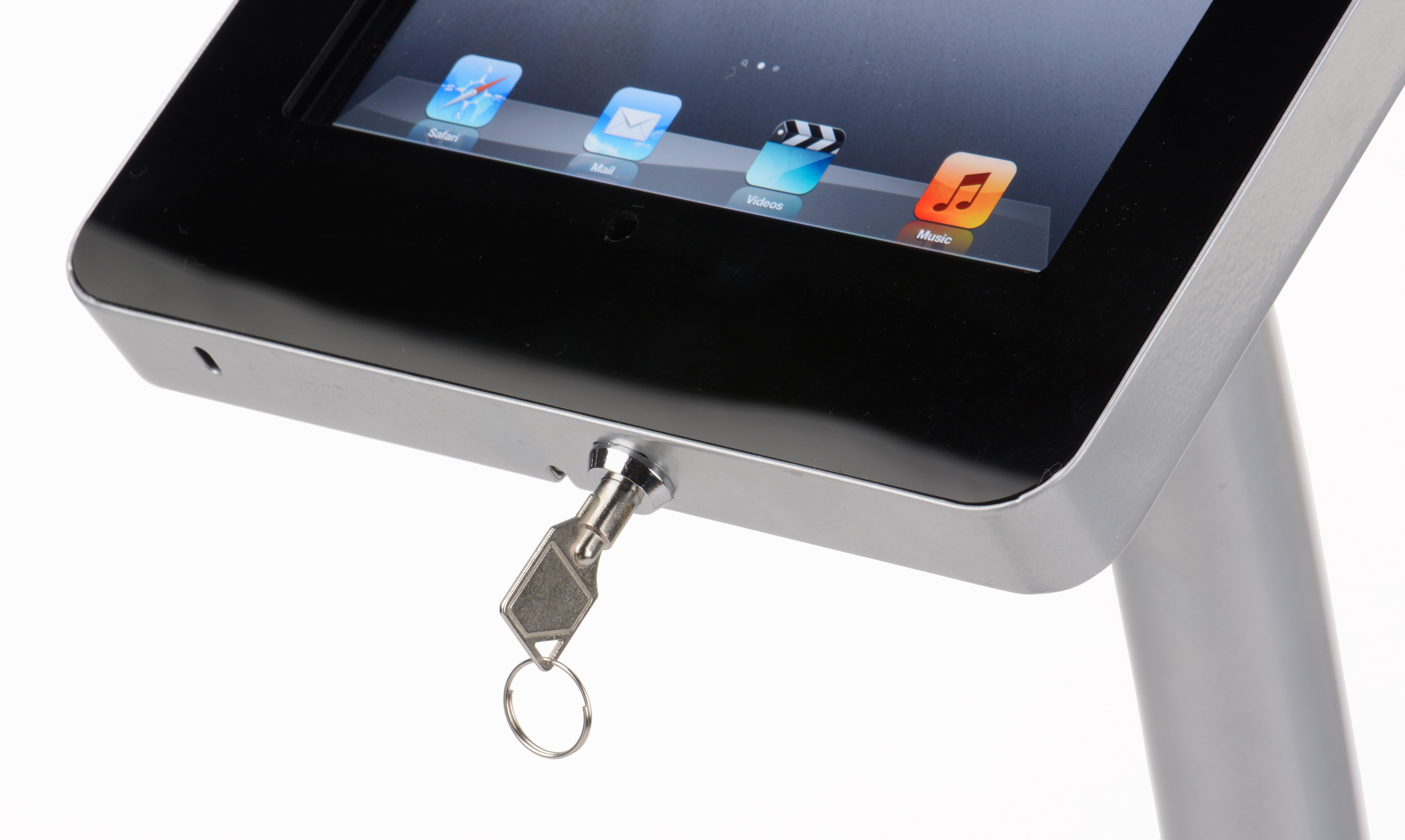 Commercial Tablet Stand | Curved iPad Enclosure Kiosk | Displays2Go