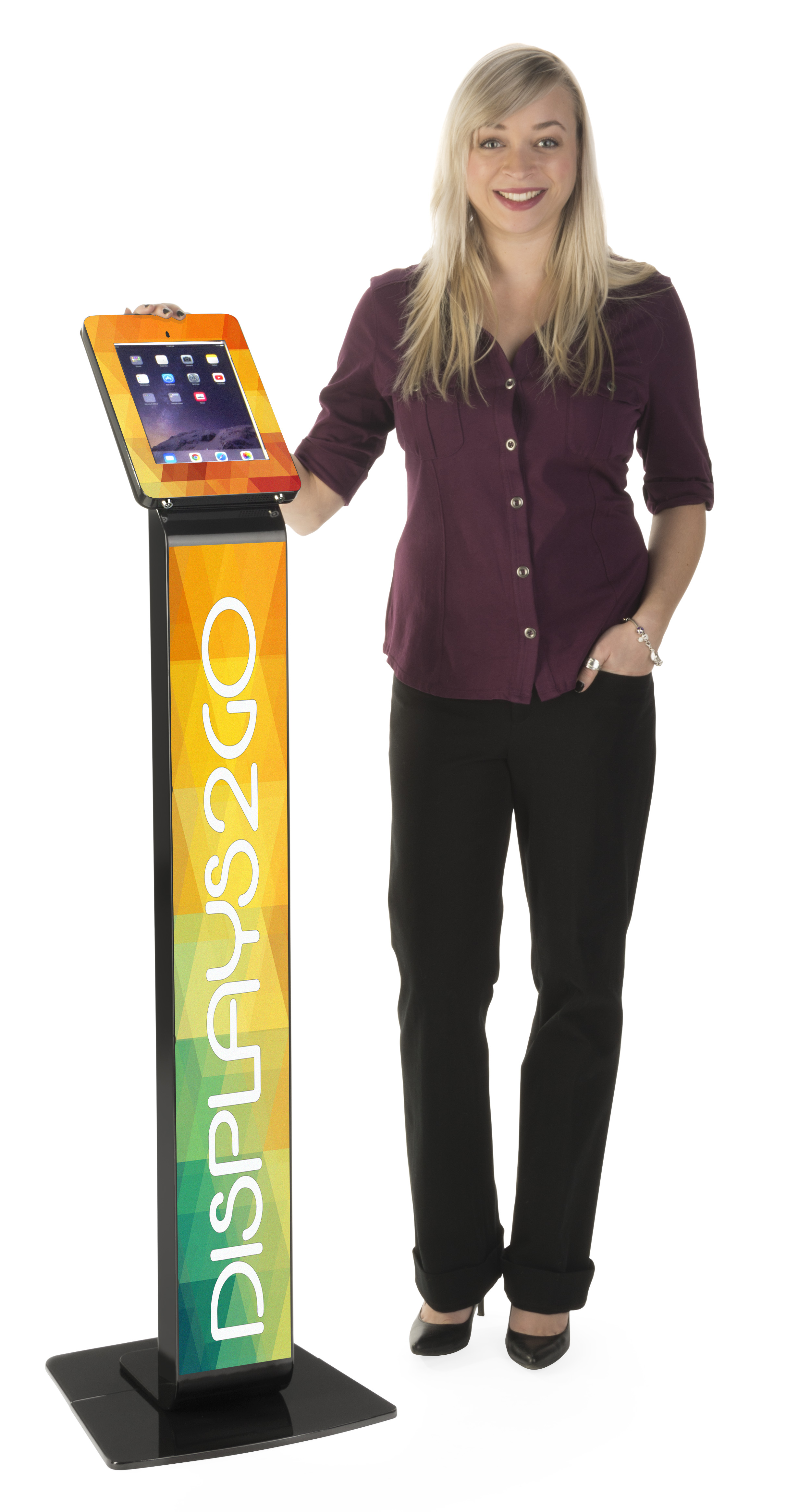 Branded iPad Stand | Full Front Custom Graphics | Displays2Go