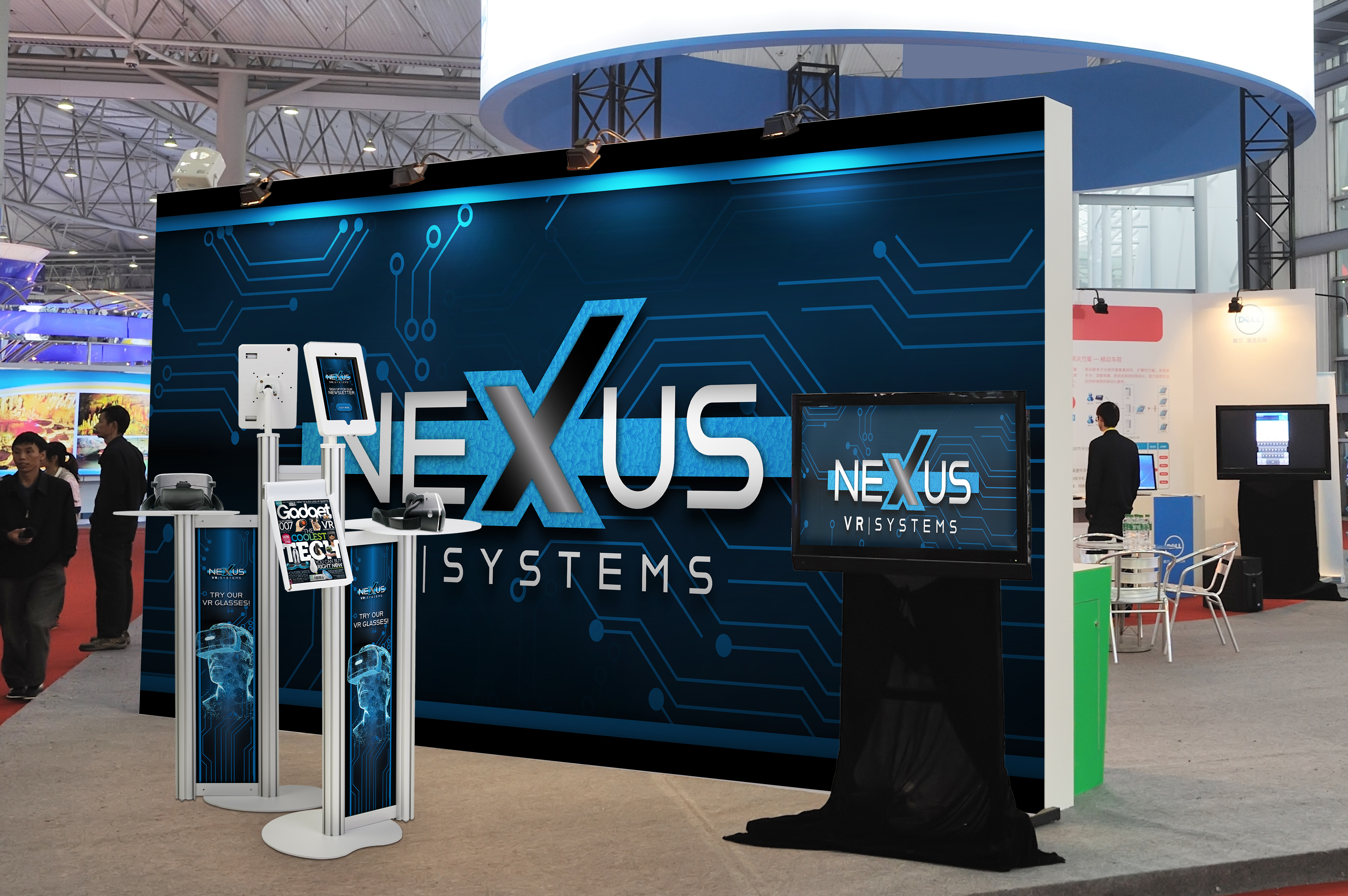 iPad Display Table with Custom Graphics | Double-Sided Printing ...