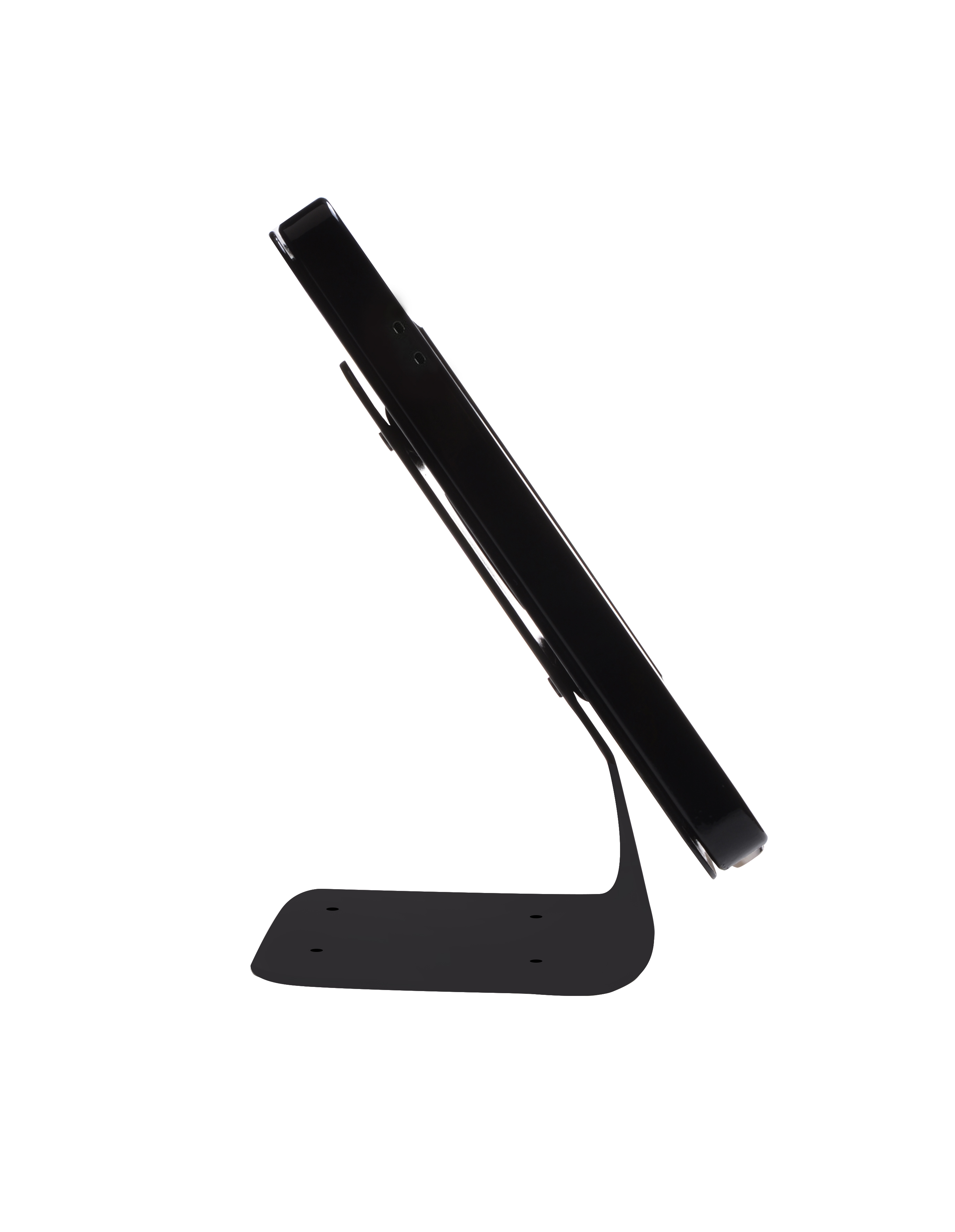 This iPad Mini Enclosure for Countertops is Black Powder Coated ...