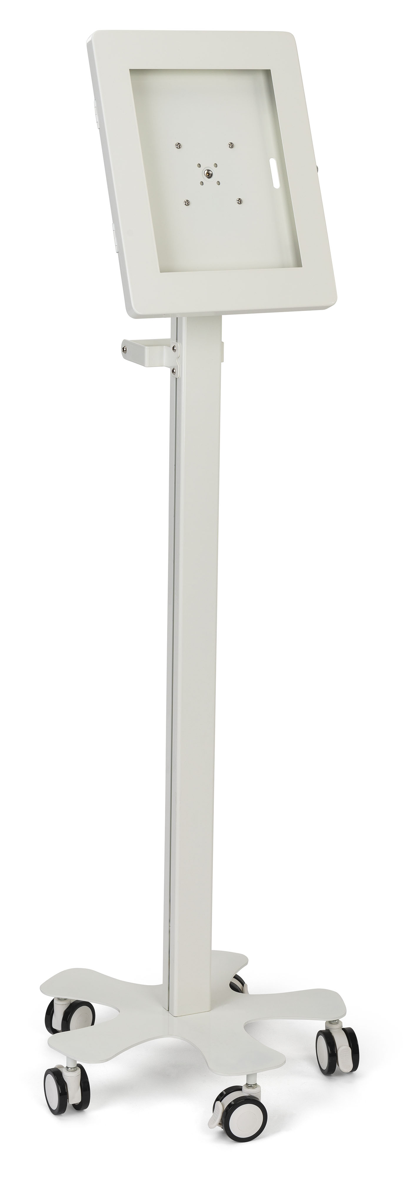 Tablet Mount Medical Rolling Cart | 5 Heavy Duty Locking Caster ...