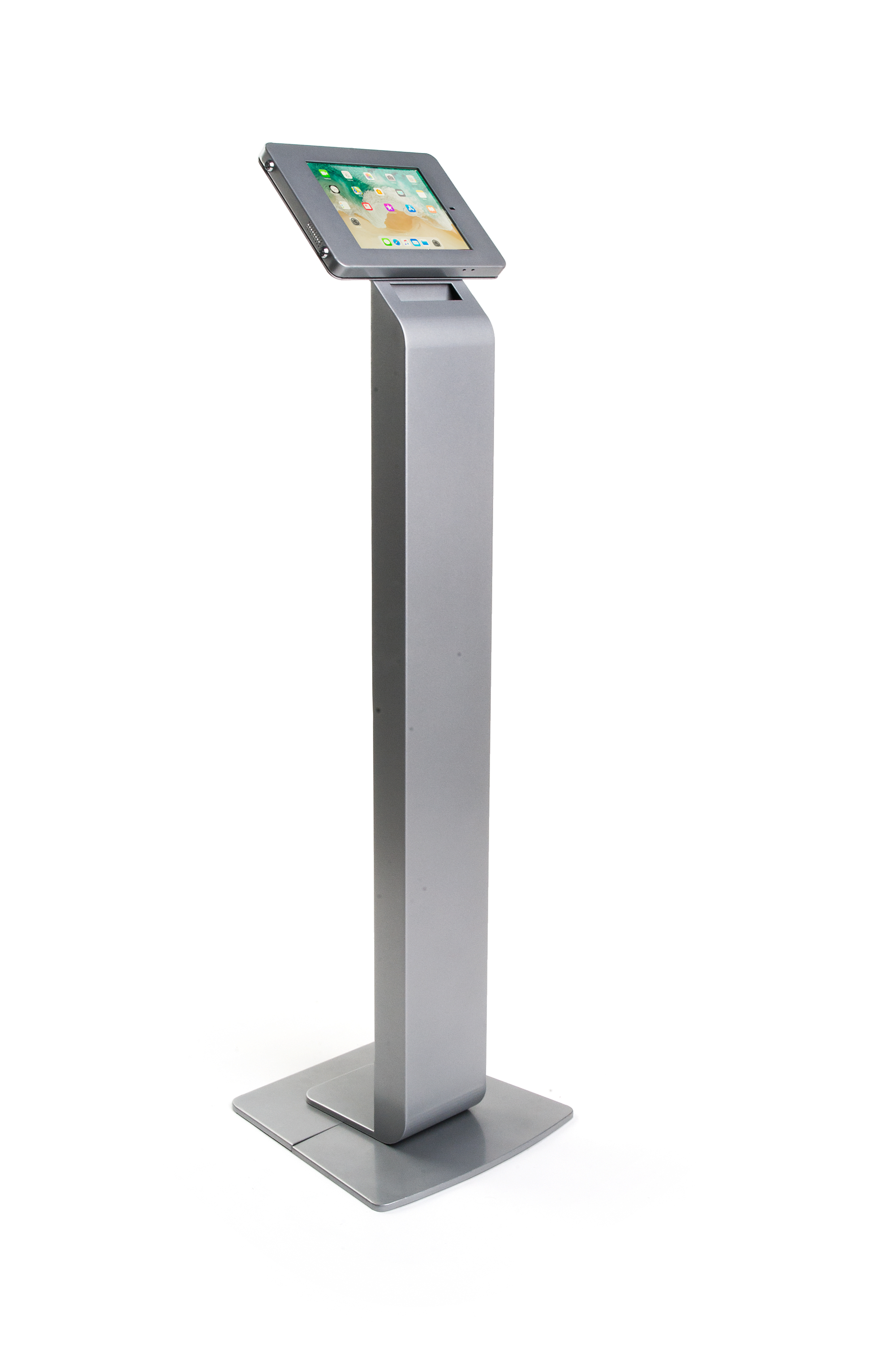 Pillar Base iPad Pro Kiosk | Aluminum w/ Steel Bottom | Displays2Go