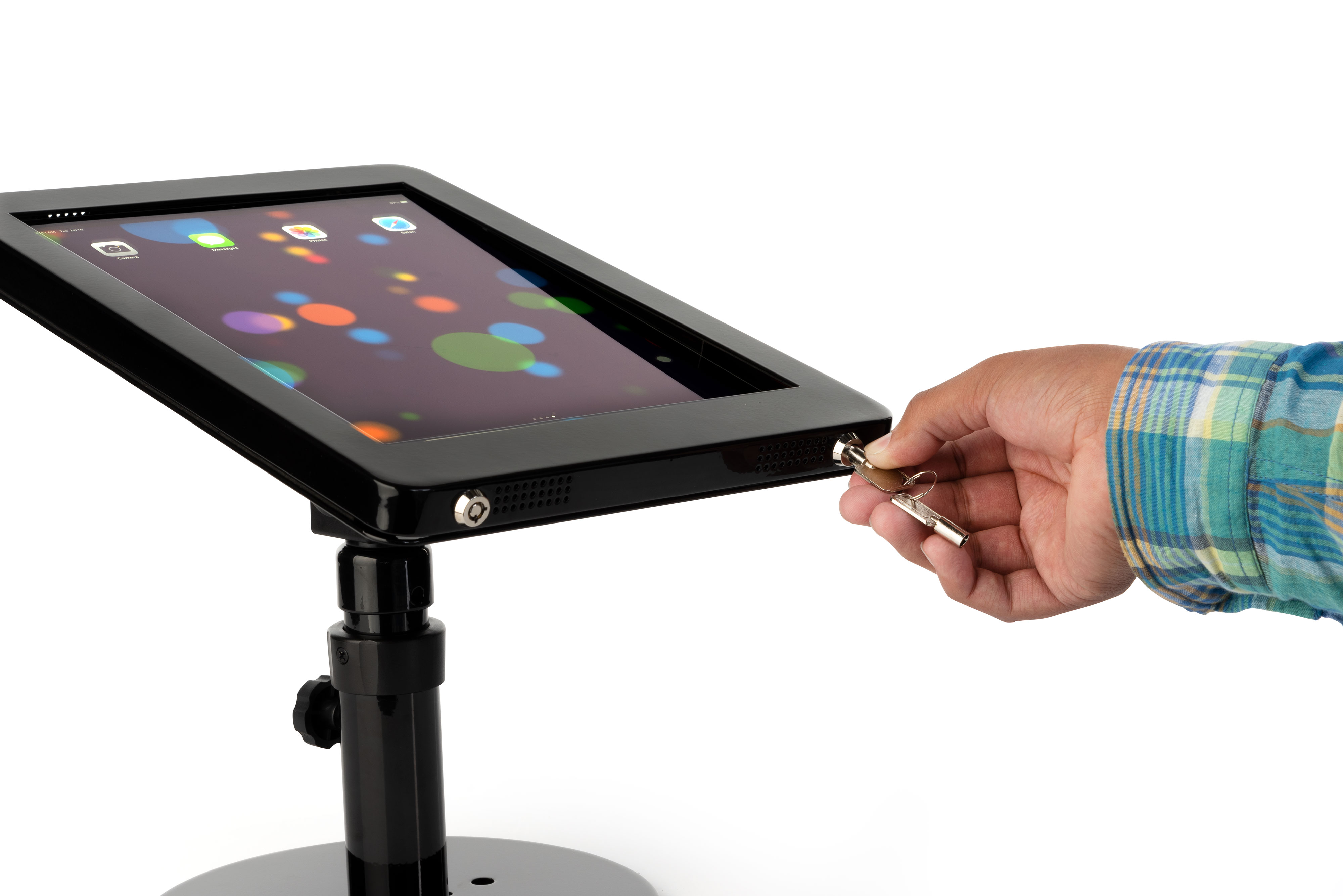 iPad Pro POS Stand | Point of Sale Rotating Tablet Enclosure | Displays2Go