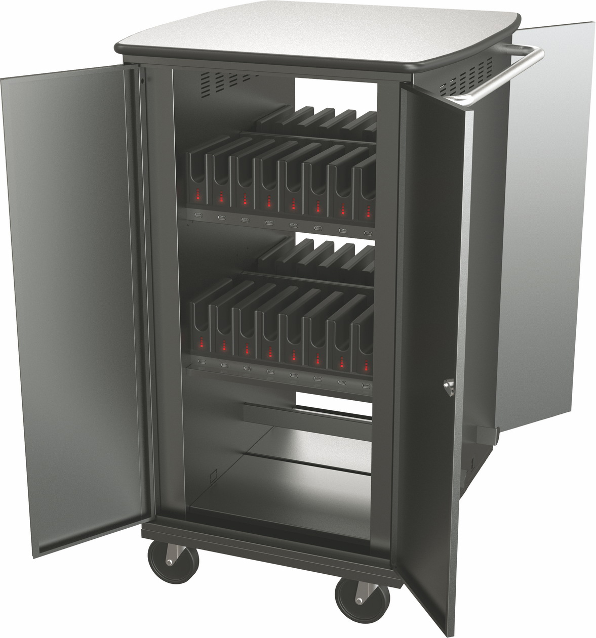 Tablet Charging Trolley | 32 Smart Device Slots | Displays2Go