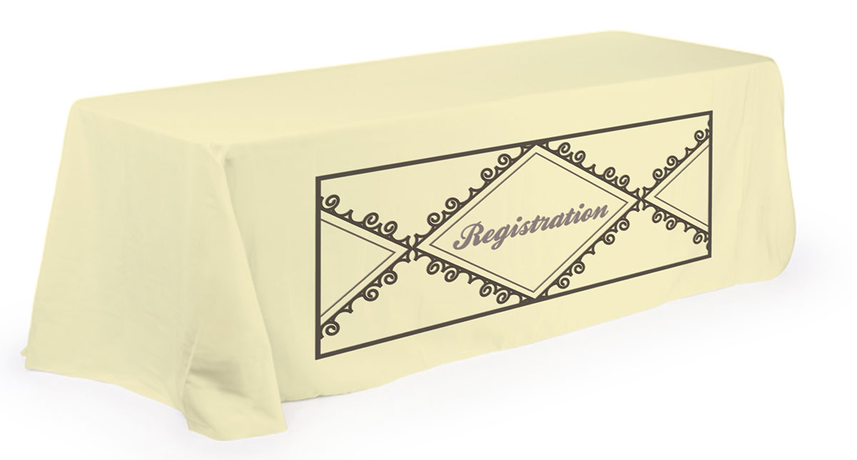 Promotional Tablecloth Printed In Full Color for Eye-Catching Display ...