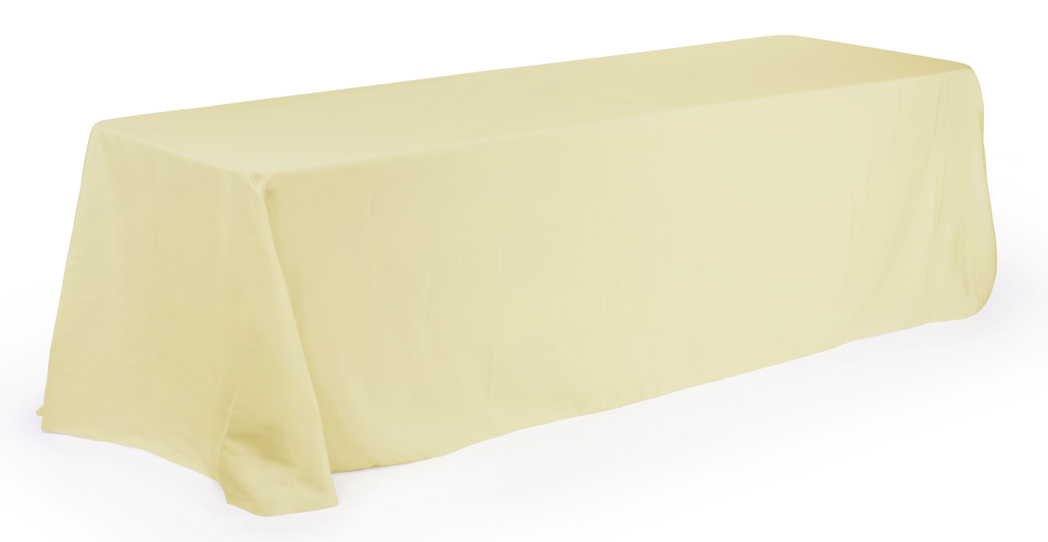 Ivory Table Cover for 8ft. Table With Rounded Corners 4 Sides Ivory ...