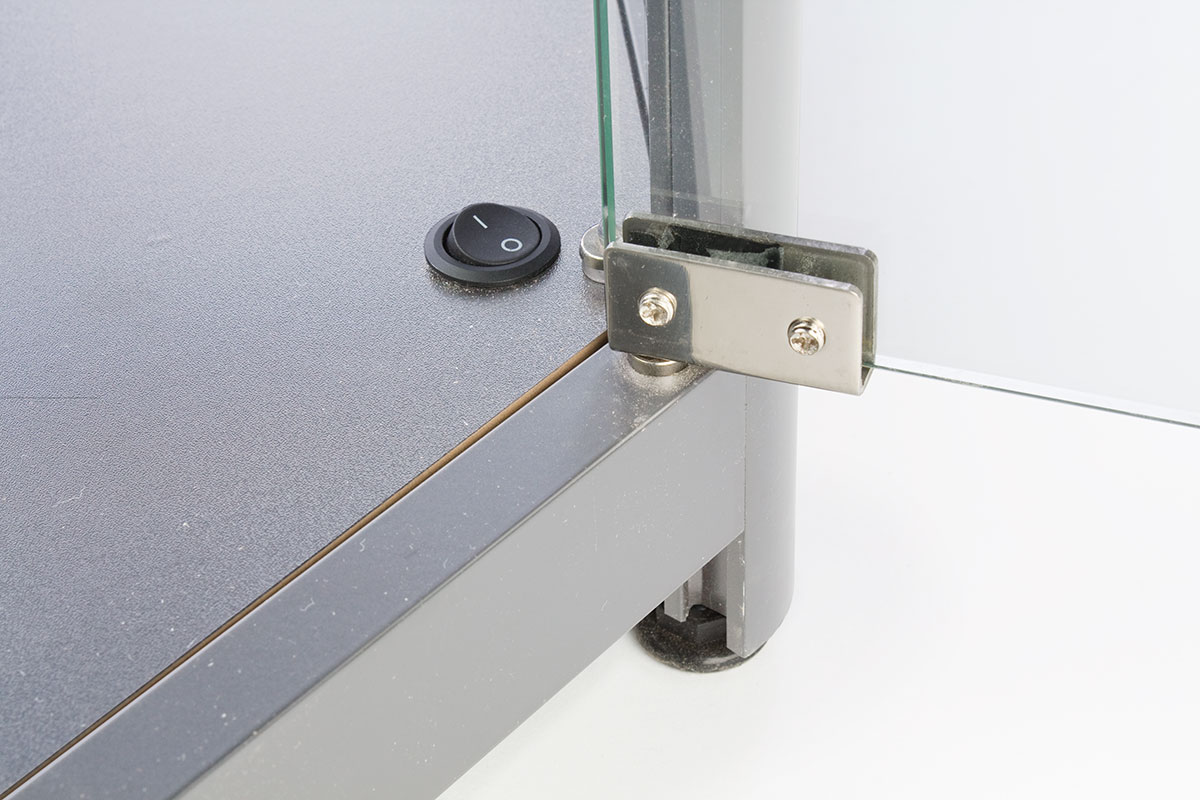 LED Corner Display Case | 4 Side Lights | Displays2Go