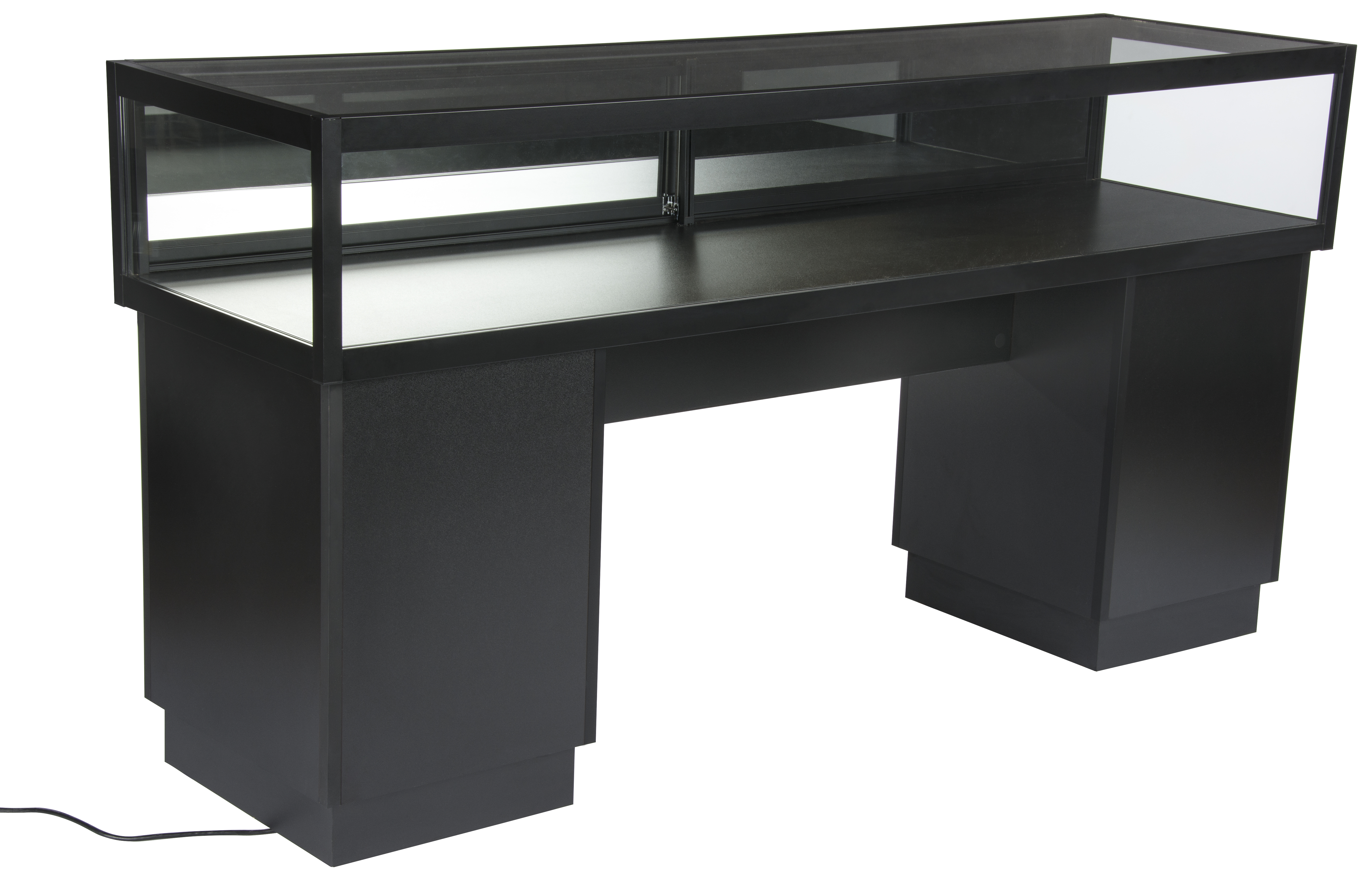 Locking Jewelry Display Case | Two Enclosed Storage Cabinets | Displays2Go