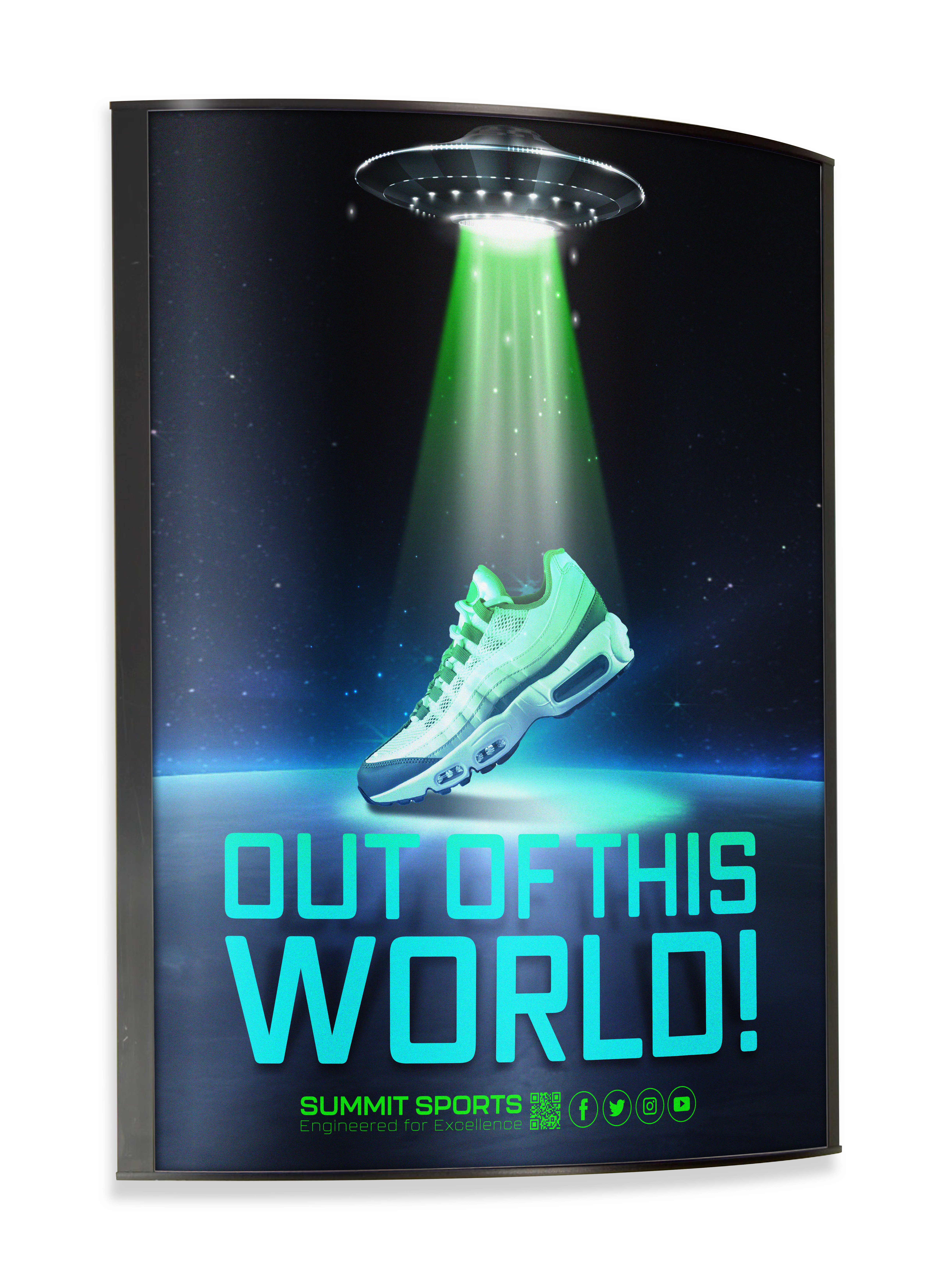 Curved Poster Frame | Displays2Go