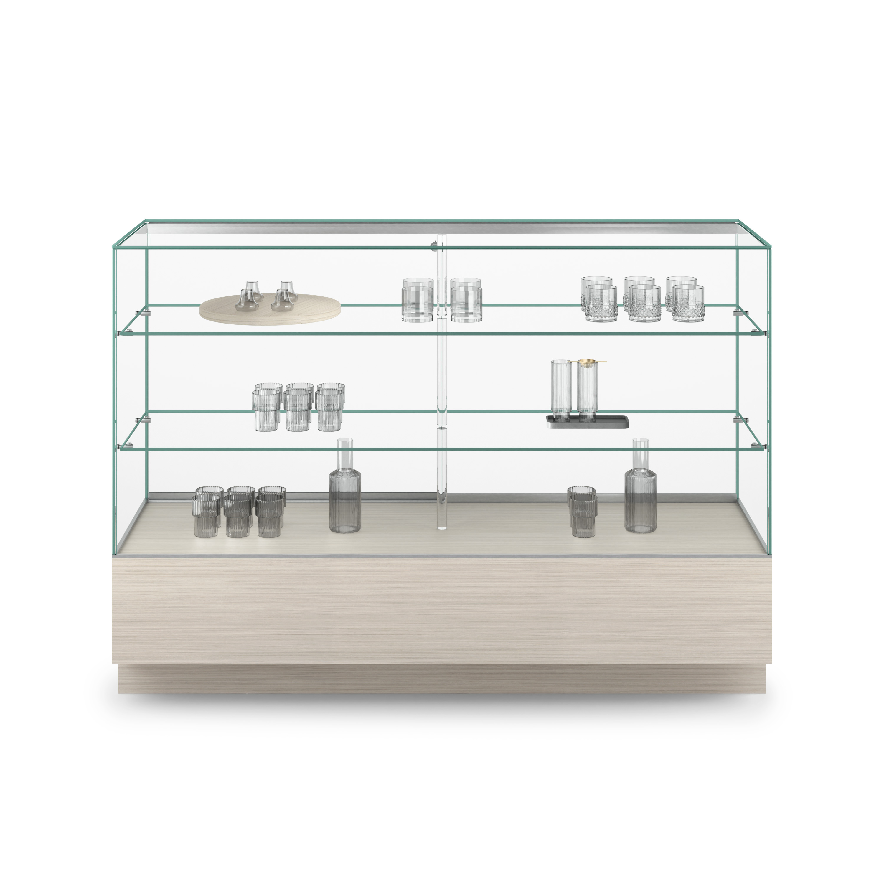 Glass Display Counter | Full Vision with Sliding Doors | Displays2Go