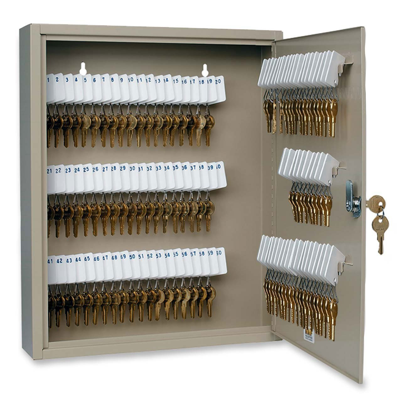 Key Storage Cabinet - (80) Slots & Key Tags | Displays2Go