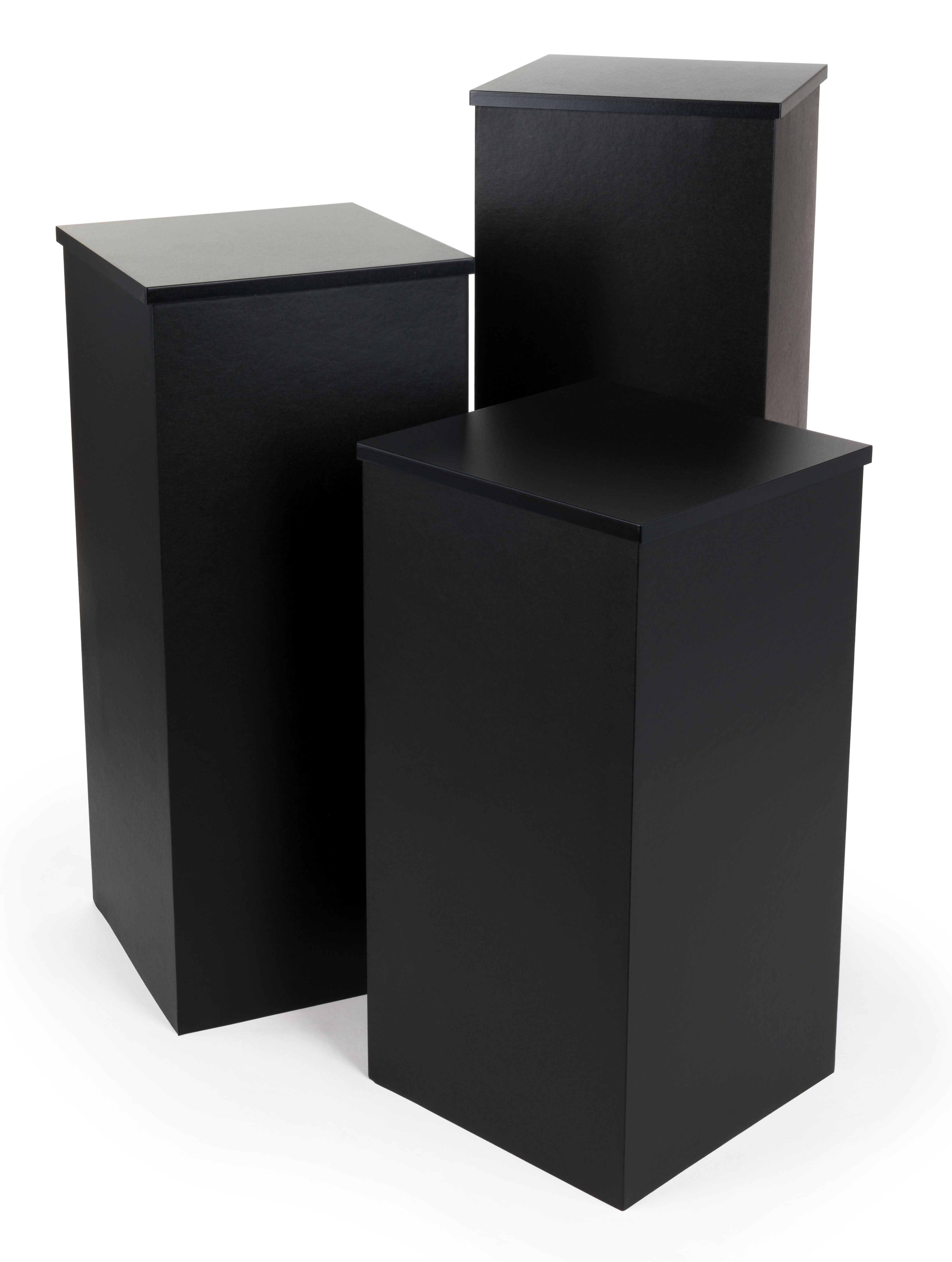 Portable Pedestal Set | 3 Knock Down Stands | Displays2Go