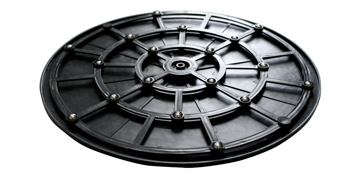 Rotating Monitor Stand | Non-Skid, Non-Scratch Surface Pads | Displays2Go