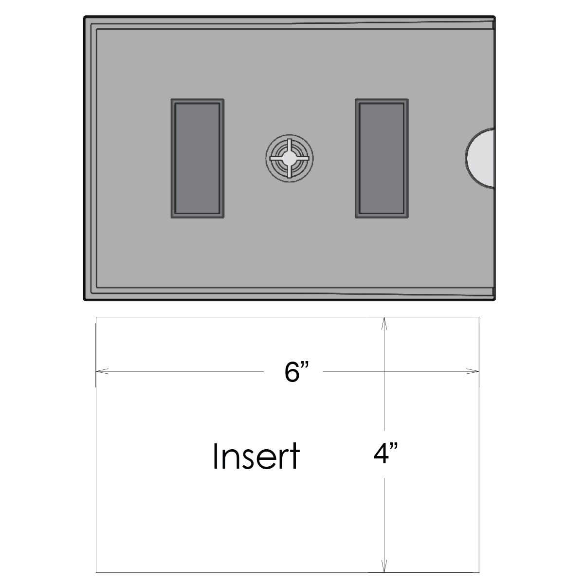 Table Sign Stand | 5-1/2” Tall Holder with Picture Clip | Displays2Go
