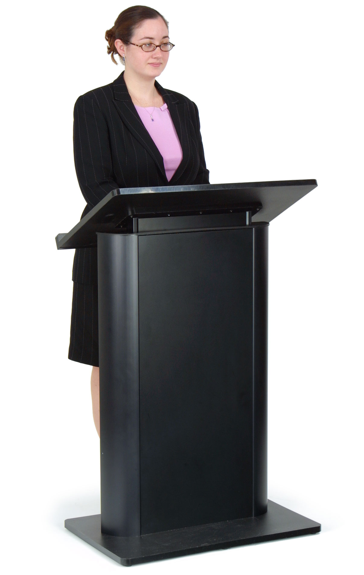 Variable Height Speaker Podium - Adjustable Work Surface Lectern ...