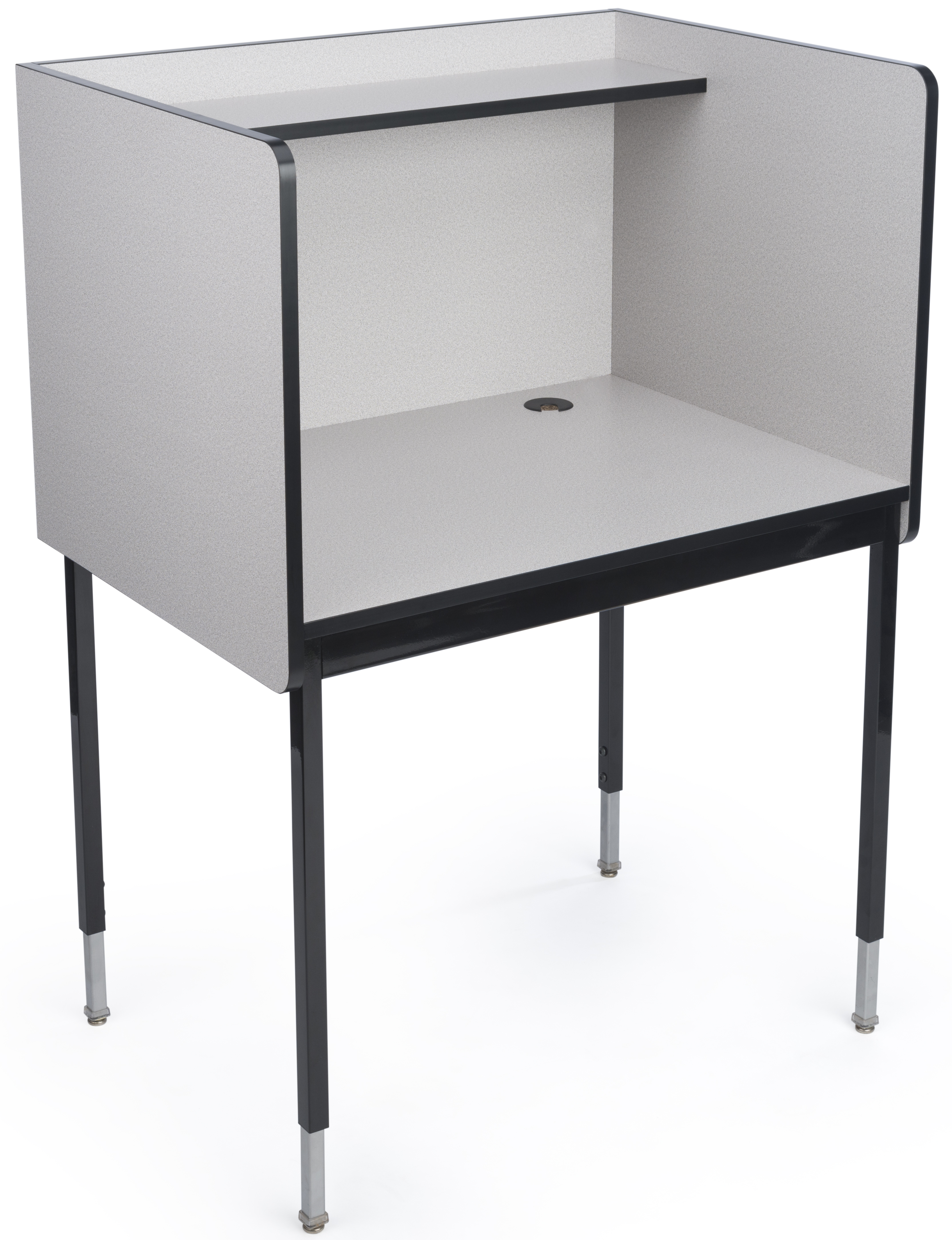 Work Carrel | Height Adjustable from 47”-53” in 1" Increments | Displays2Go
