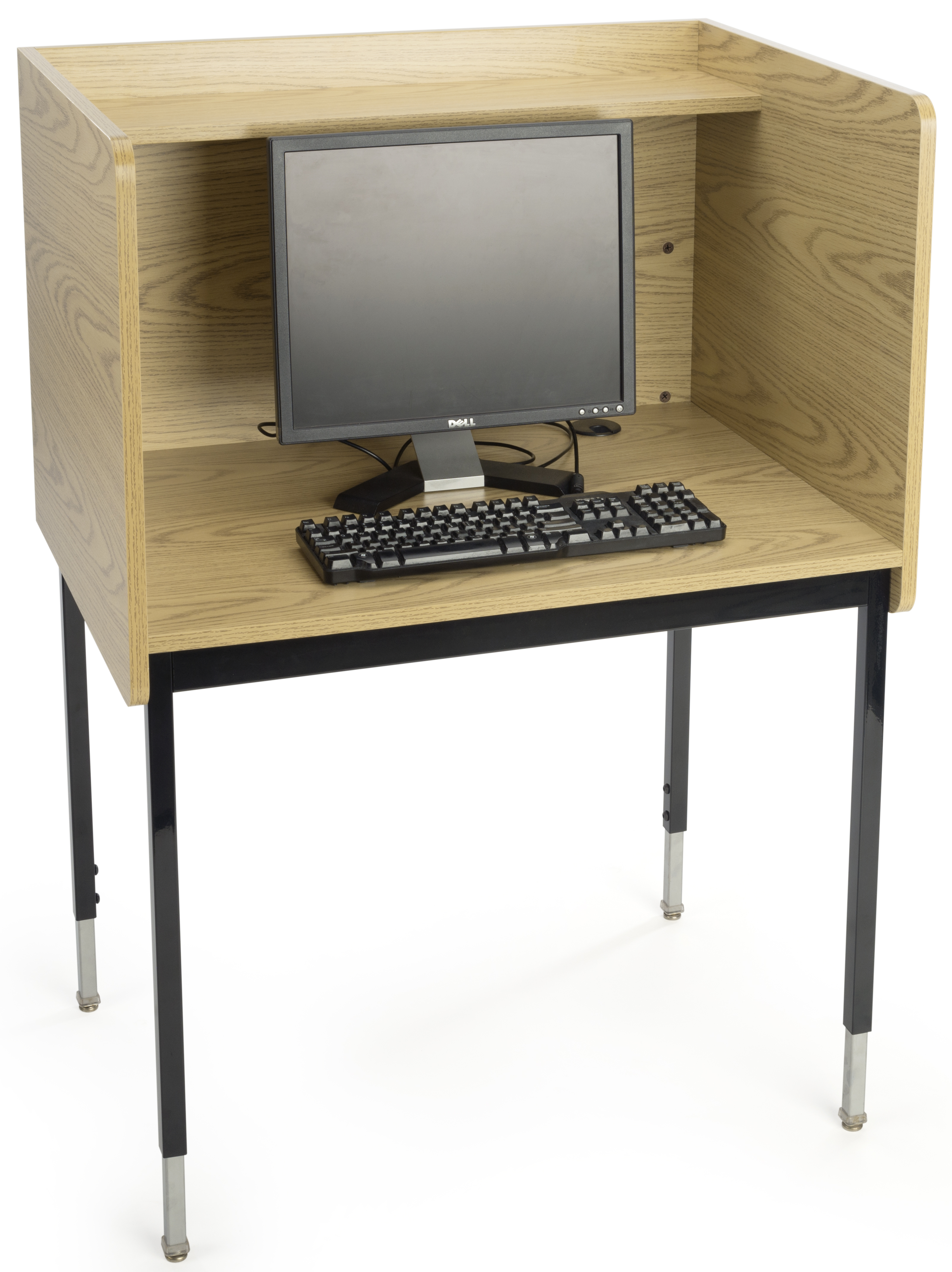 Library Carrel | Height Adjustable from 47”-53” in 1" Increments ...