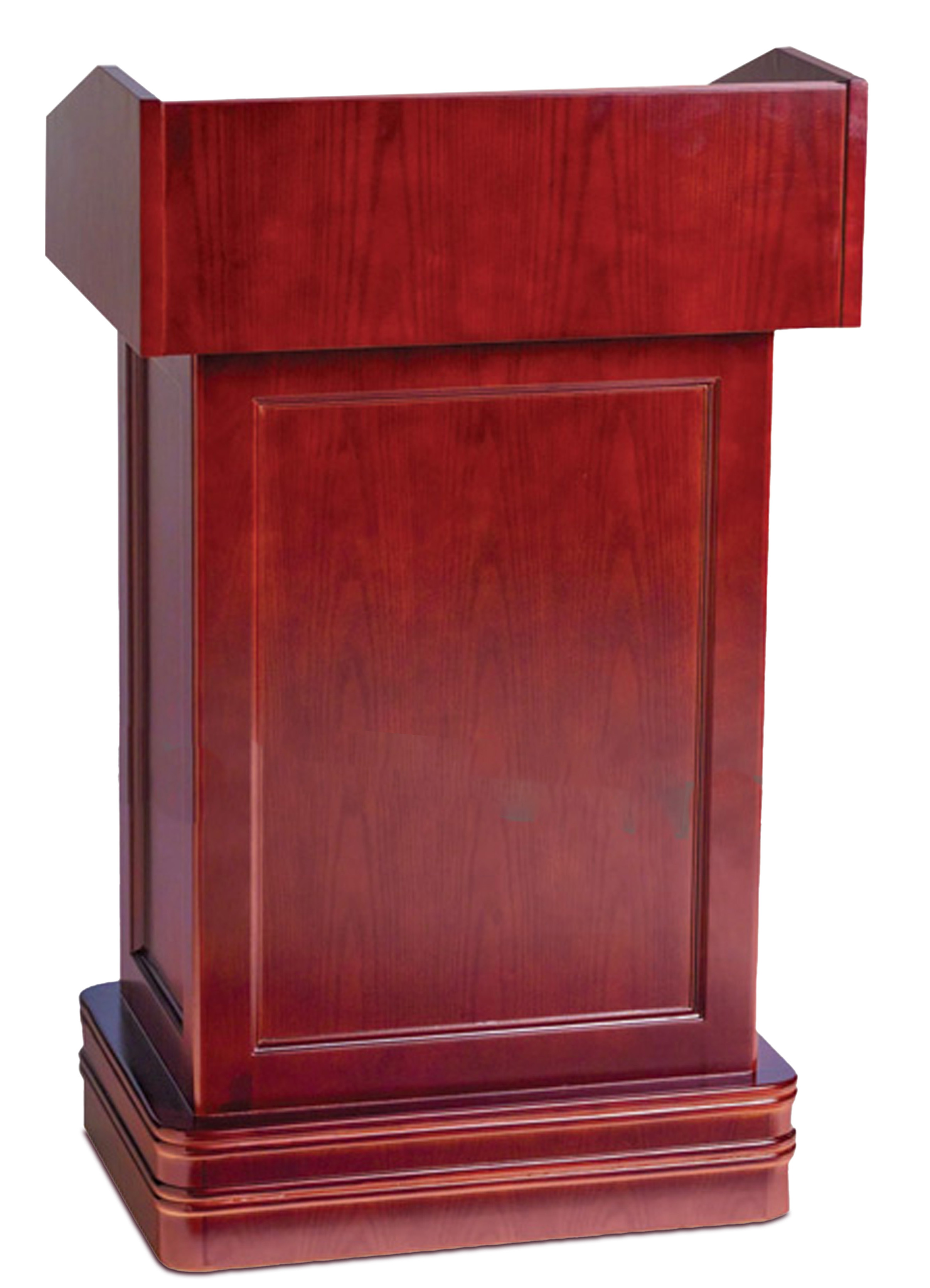 Lecterns Podiums and Pulpits | Cherry Finish | Displays2Go