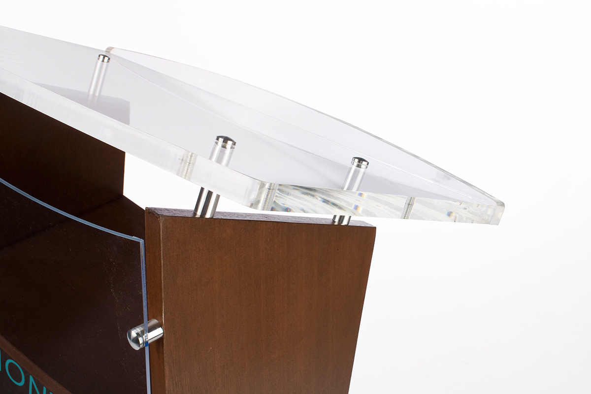 Contemporary Podium with Made-to-Order Artwork | Vinyl Imprinting ...