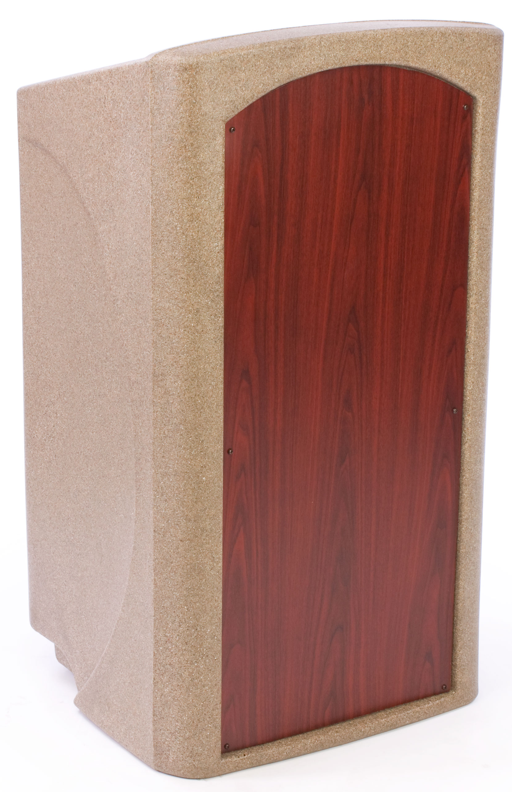 Outdoor Pulpit Made of Recycled Plastic | Cherry Front Panel | Displays2Go