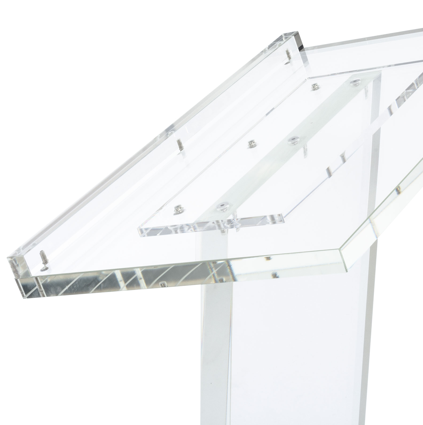 Acrylic Lectern Podium | Cleaning Solution & Cloth Provided | Displays2Go