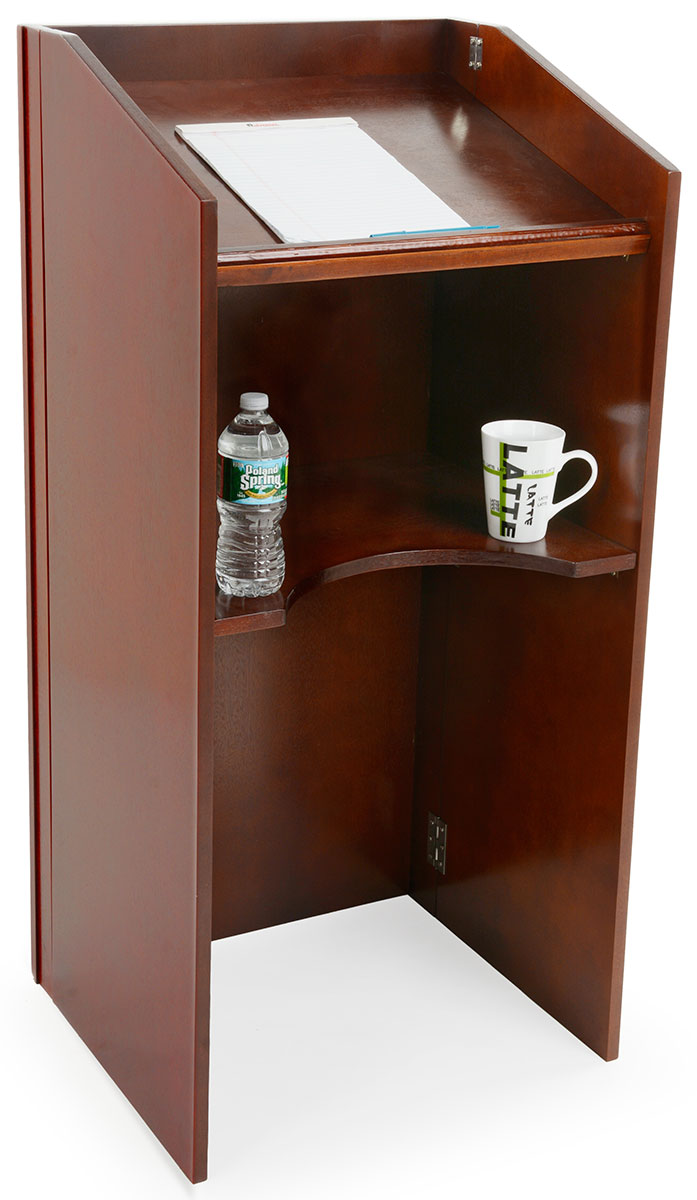 Collapsible Podium for Schools | Folds Down to 4-1/4" Thick | Displays2Go