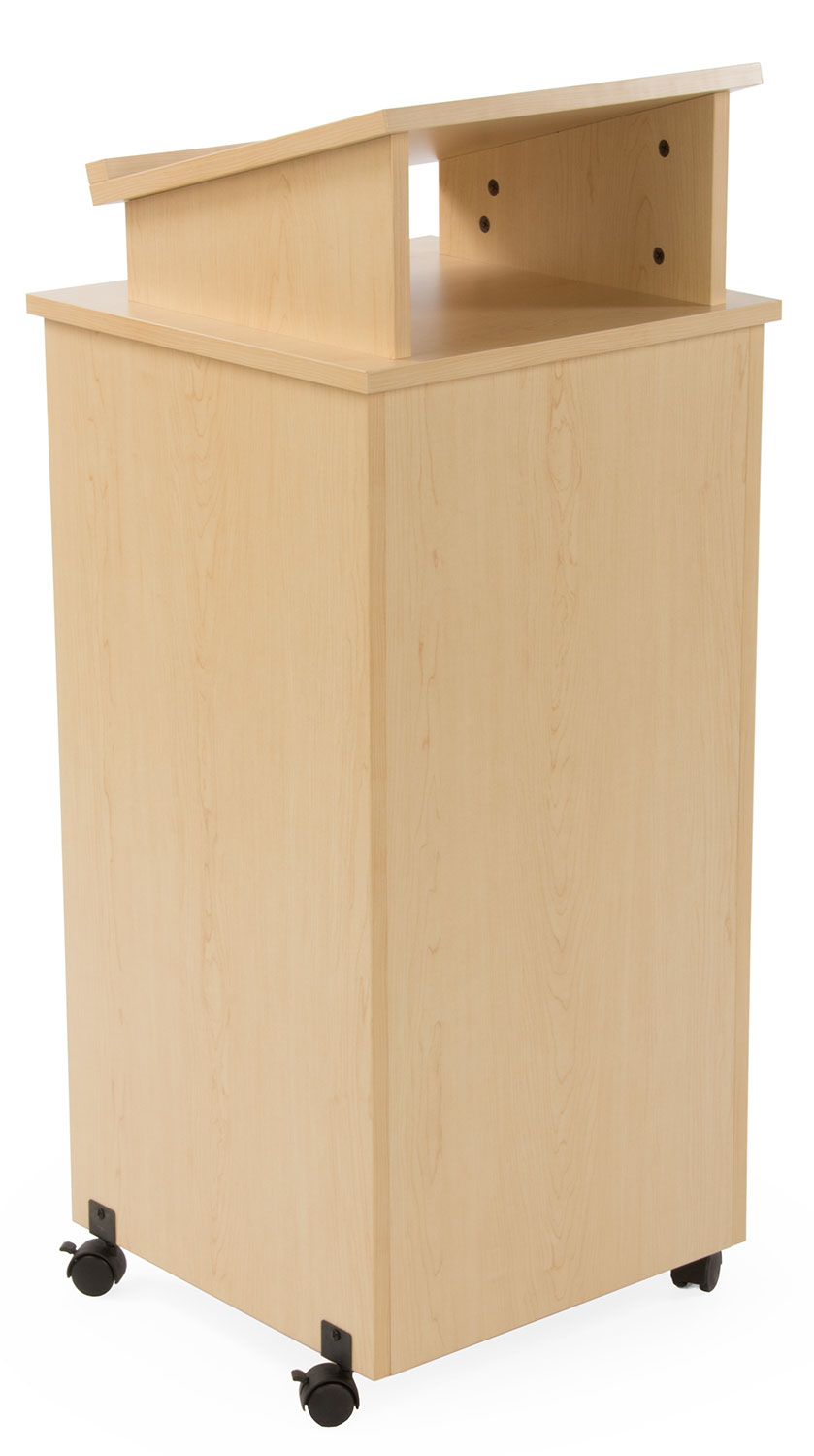 Rolling Lectern | Has an Elevated Reading Surface | Displays2Go