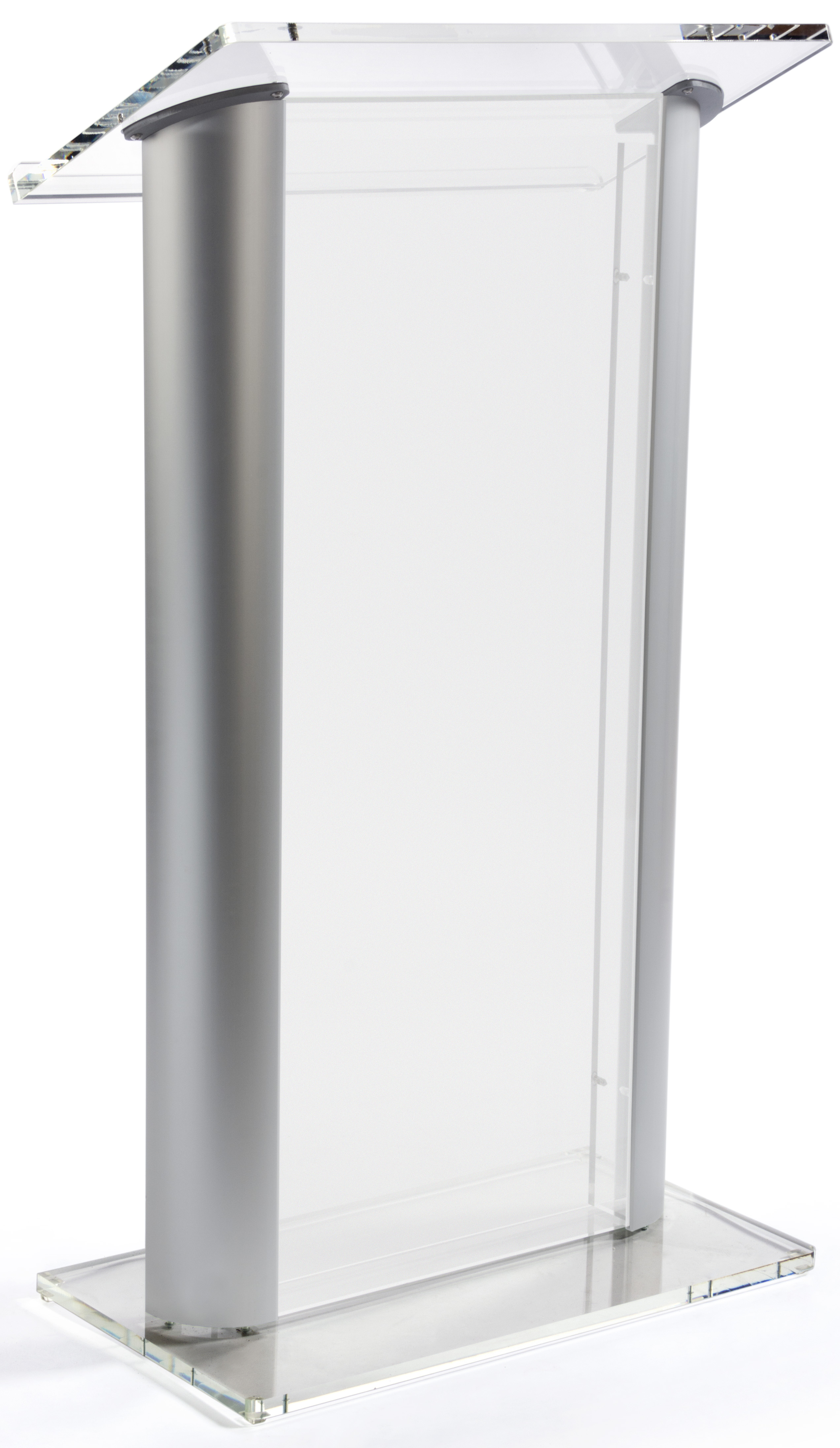 Recycled Plastic Lectern | Frosted Modesty Panel | Displays2Go