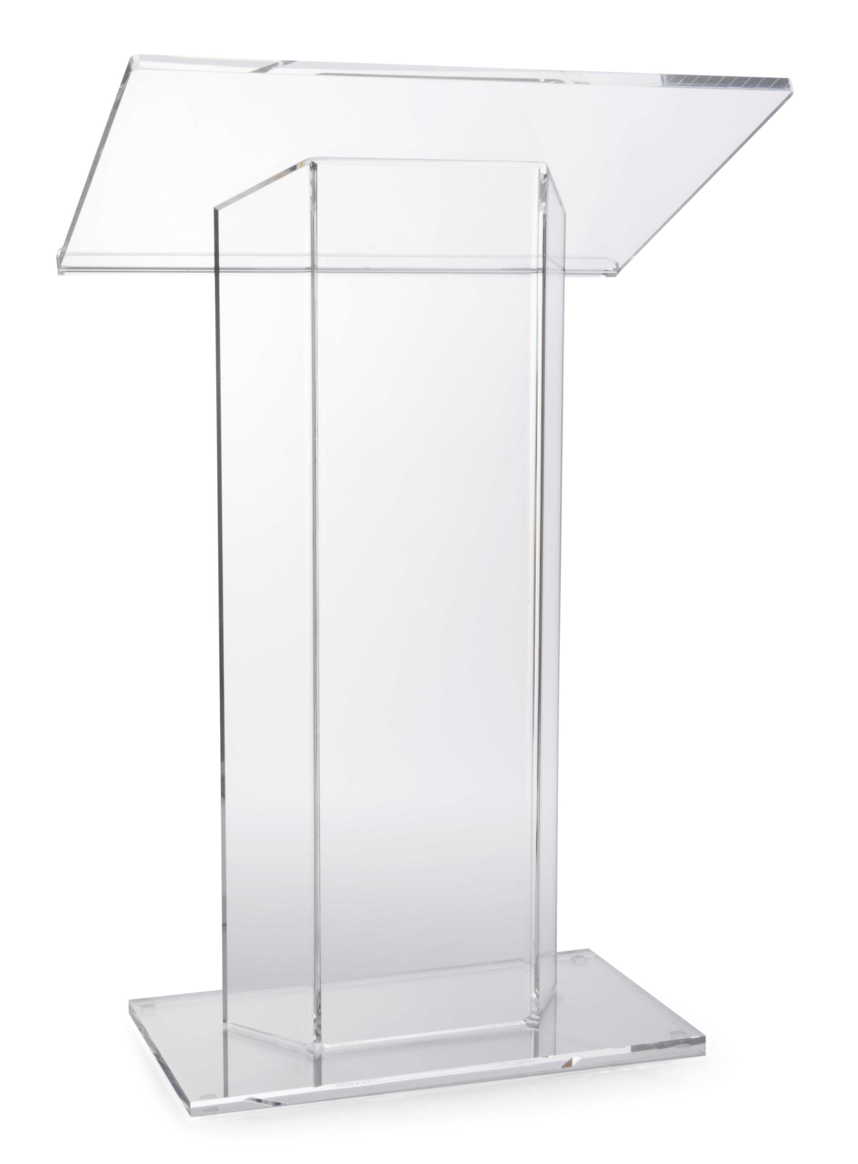 Double Wide Top Lectern - Acrylic Construction | Displays2Go