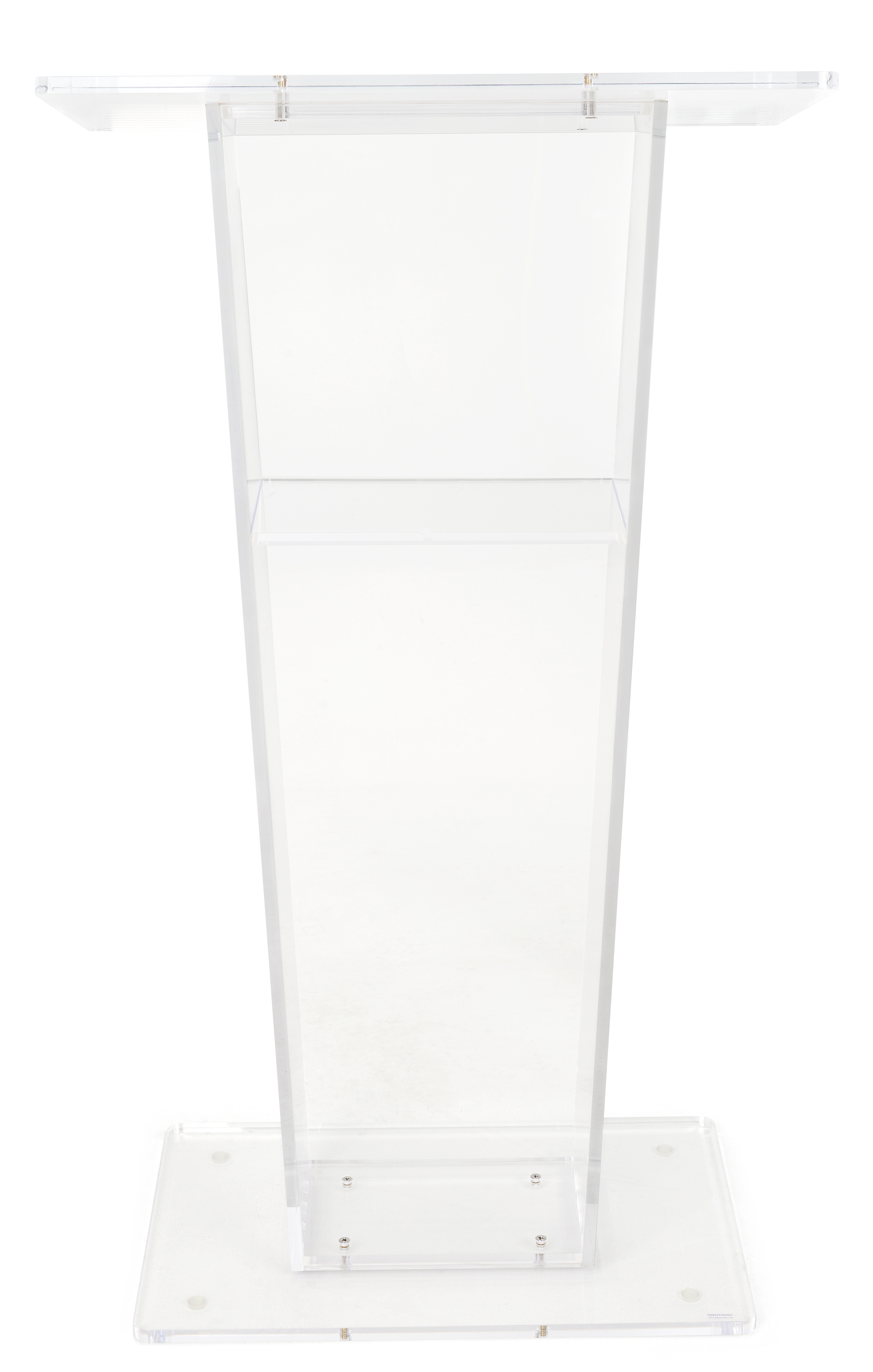 Acrylic Pulpit | Clear Design with (4) Rubber Feet | Displays2Go