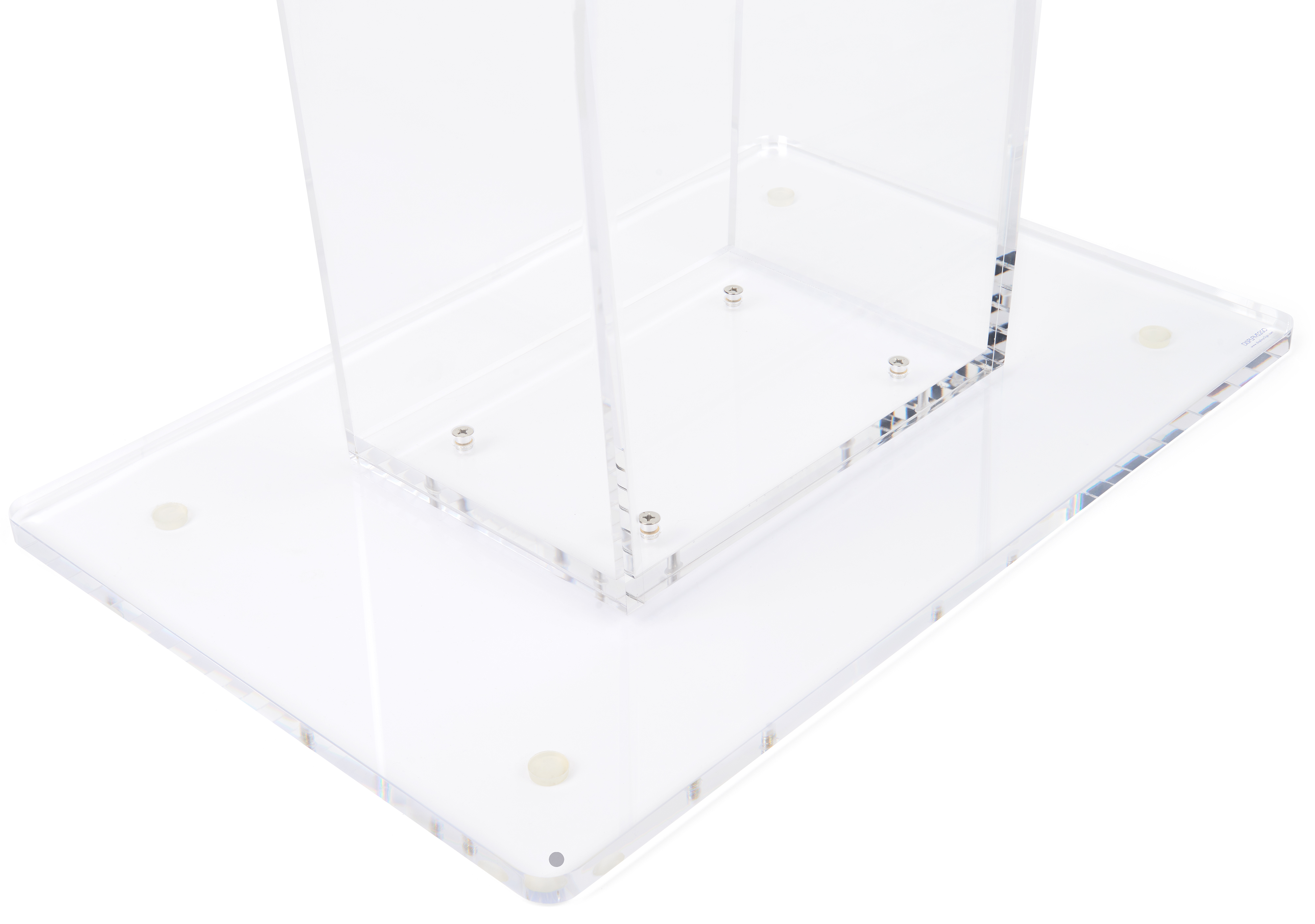 Acrylic Pulpit | Clear Design with (4) Rubber Feet | Displays2Go