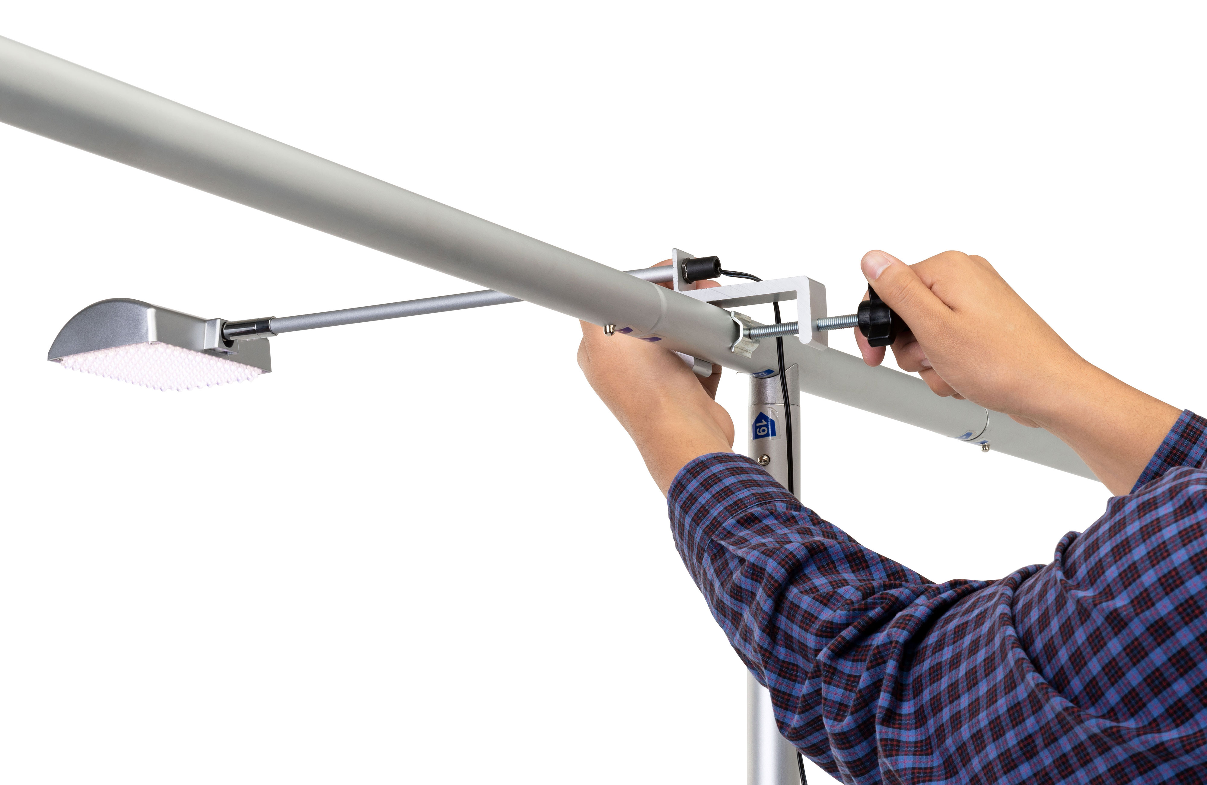 Clamp on LED Spotlight | Long-Lasting White 850 Lumen Light | Displays2Go