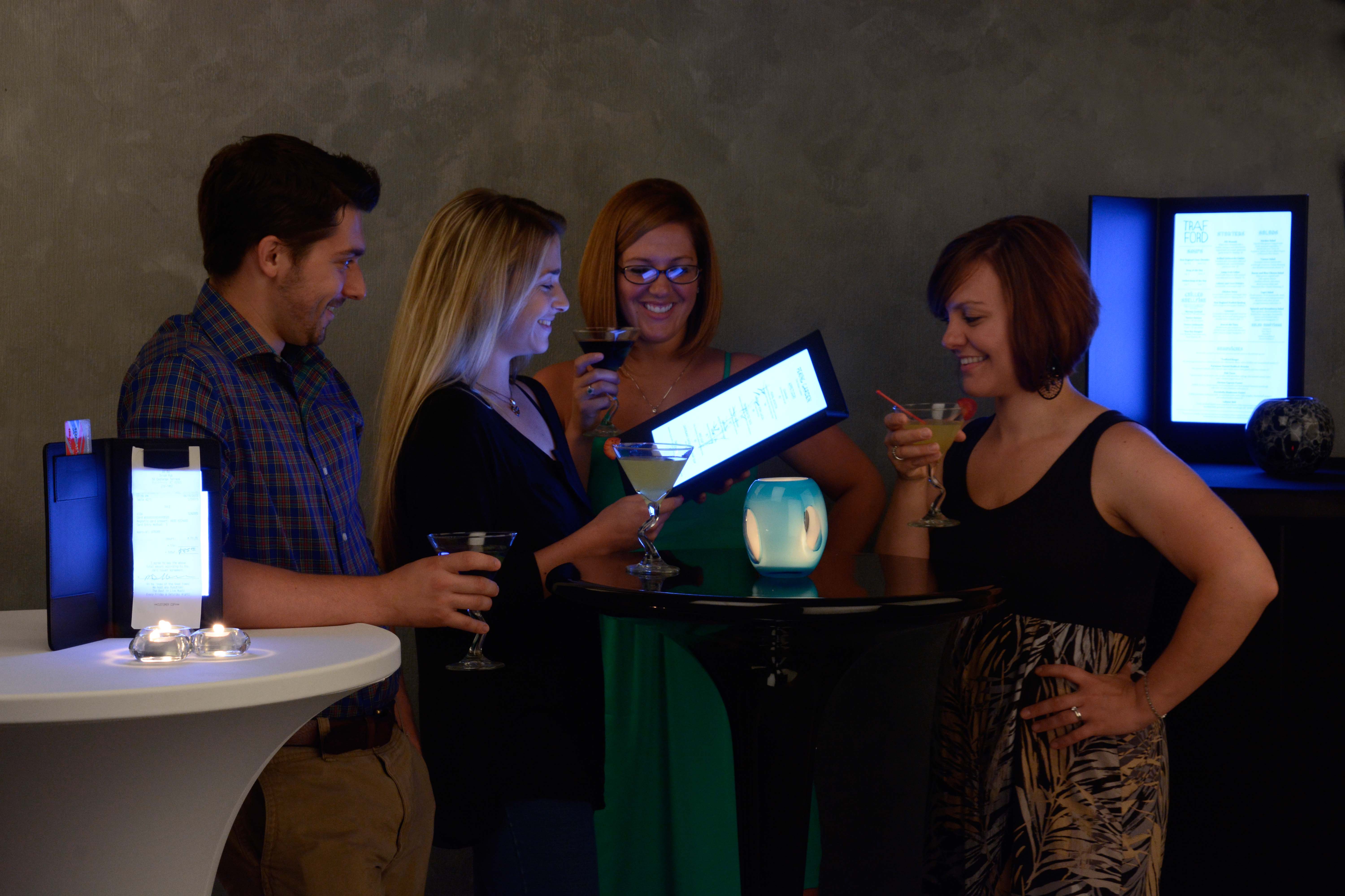 LED Check Presenter | Magnetic Bill Holder Clasp & Card Slot | Displays2Go