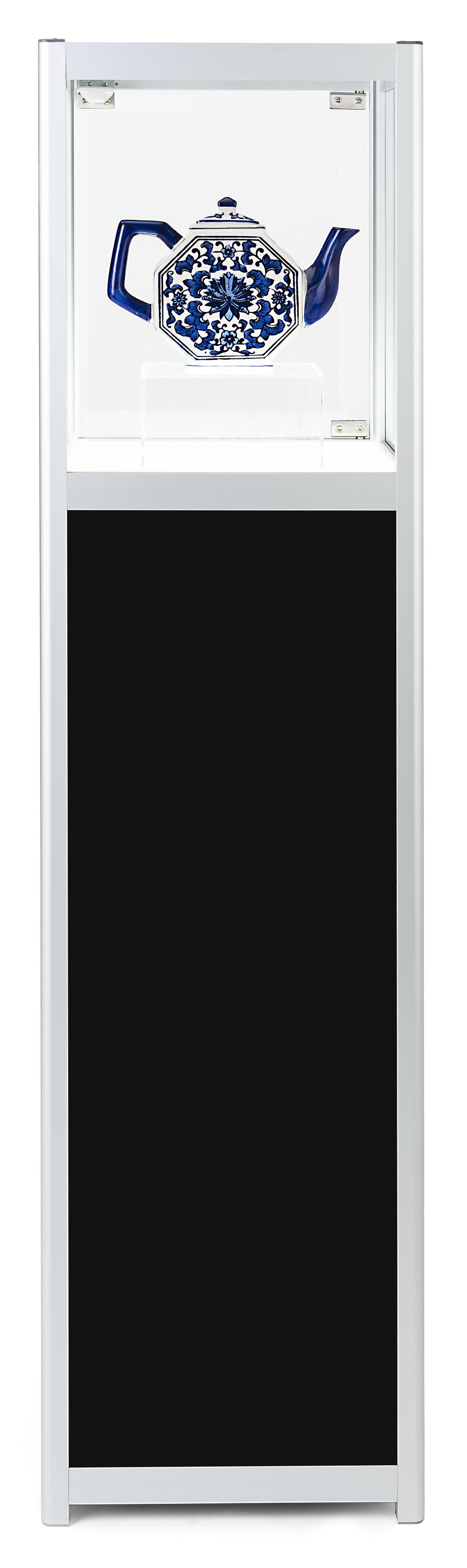 Illuminated Panel Display Pedestal | Magnetic Press Lock Closure ...