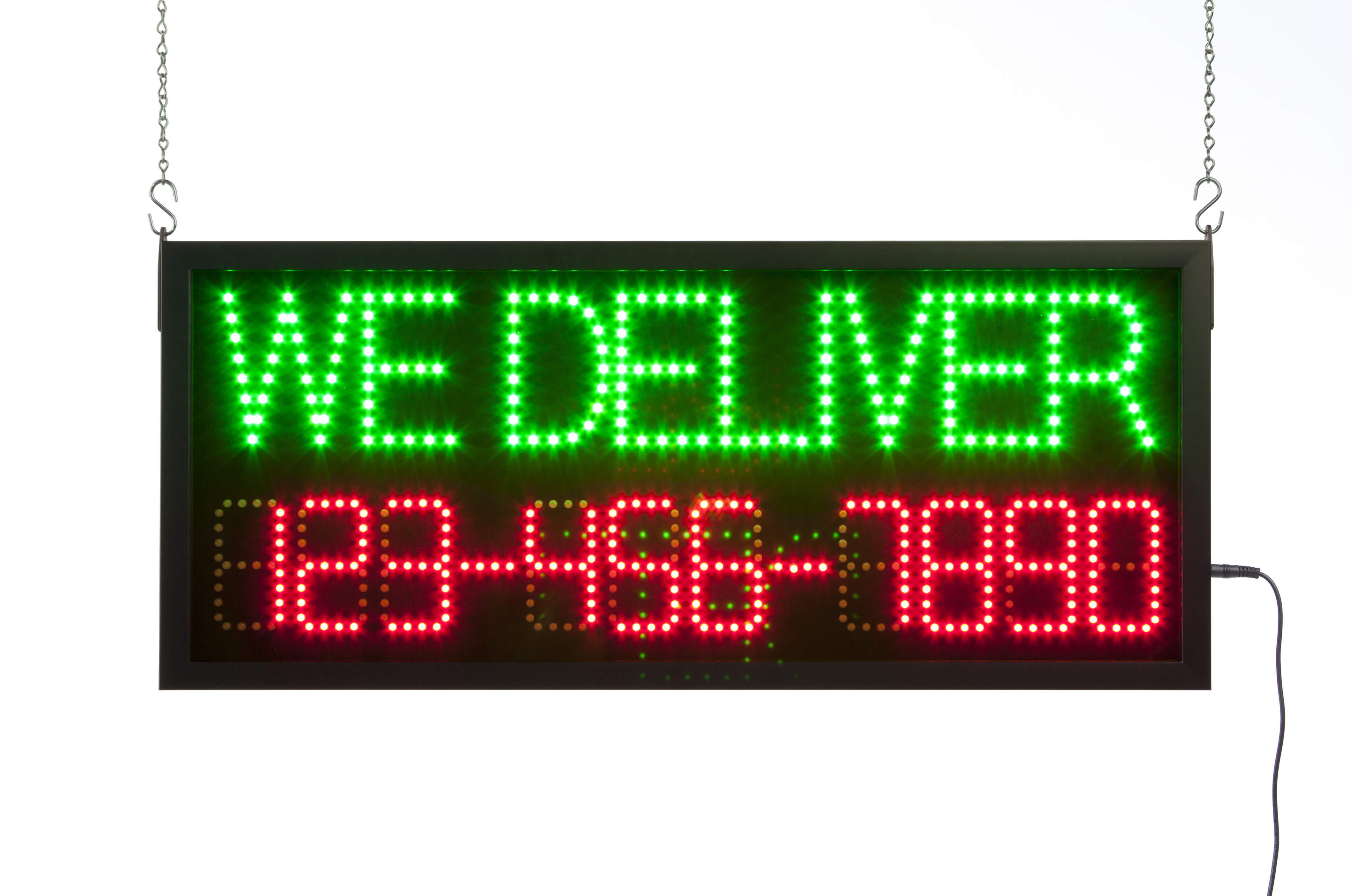 Delivery LED Sign | WE DELIVER Text With Customizable Phone Number ...